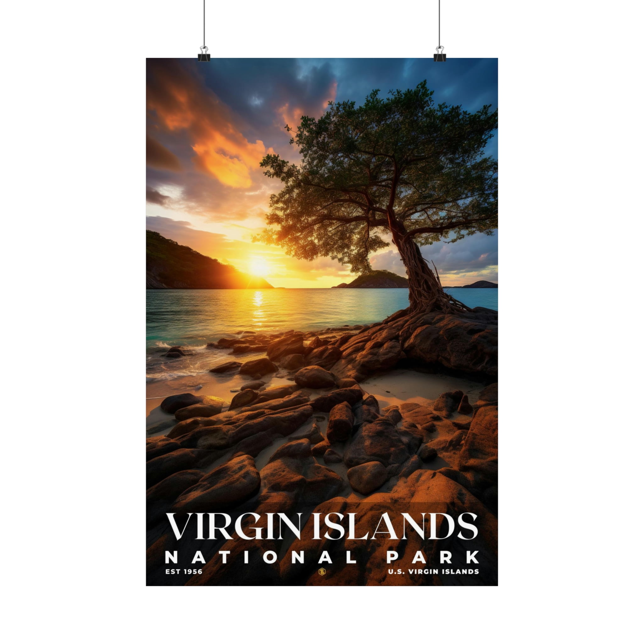 ELNEIT - Virgin Islands National Park Poster, Unframed Matte Paper, S10 ...
