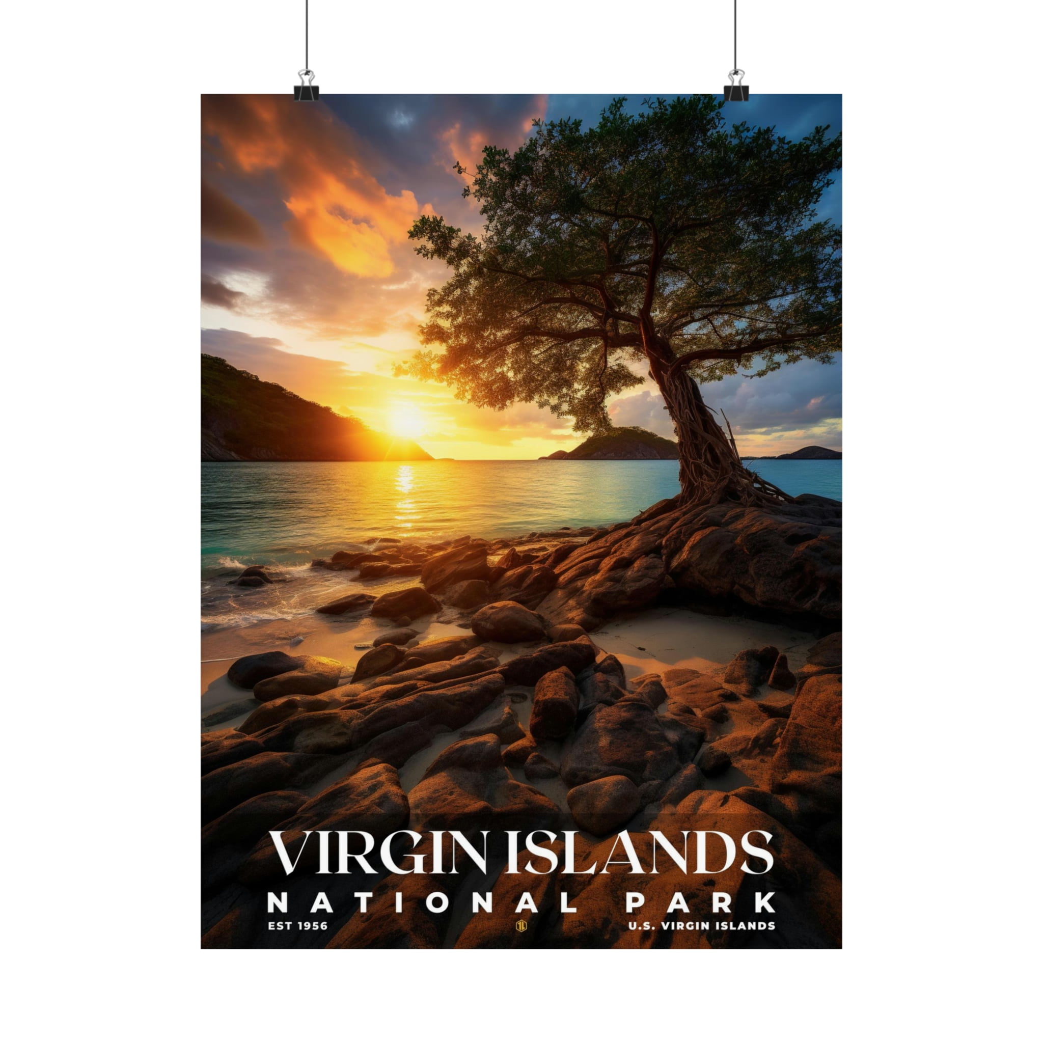 ELNEIT - Virgin Islands National Park Poster, Unframed Matte Paper, S10 ...