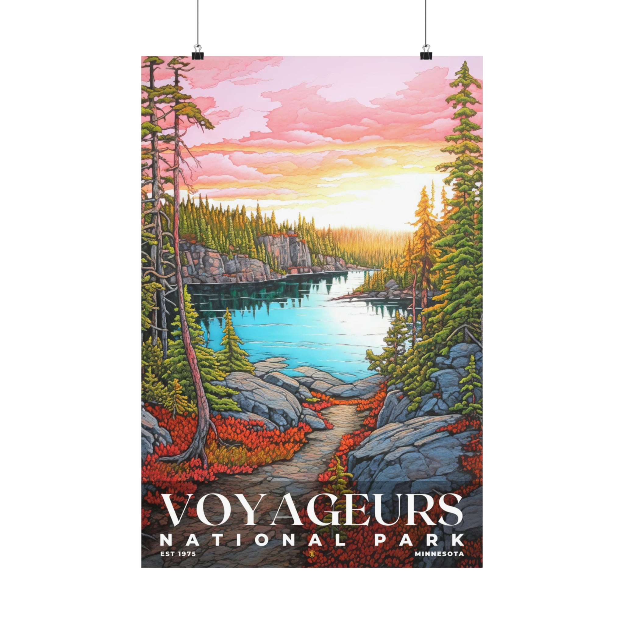 ELNEIT - Voyageurs National Park Poster, Unframed Matte Paper, S02 ...