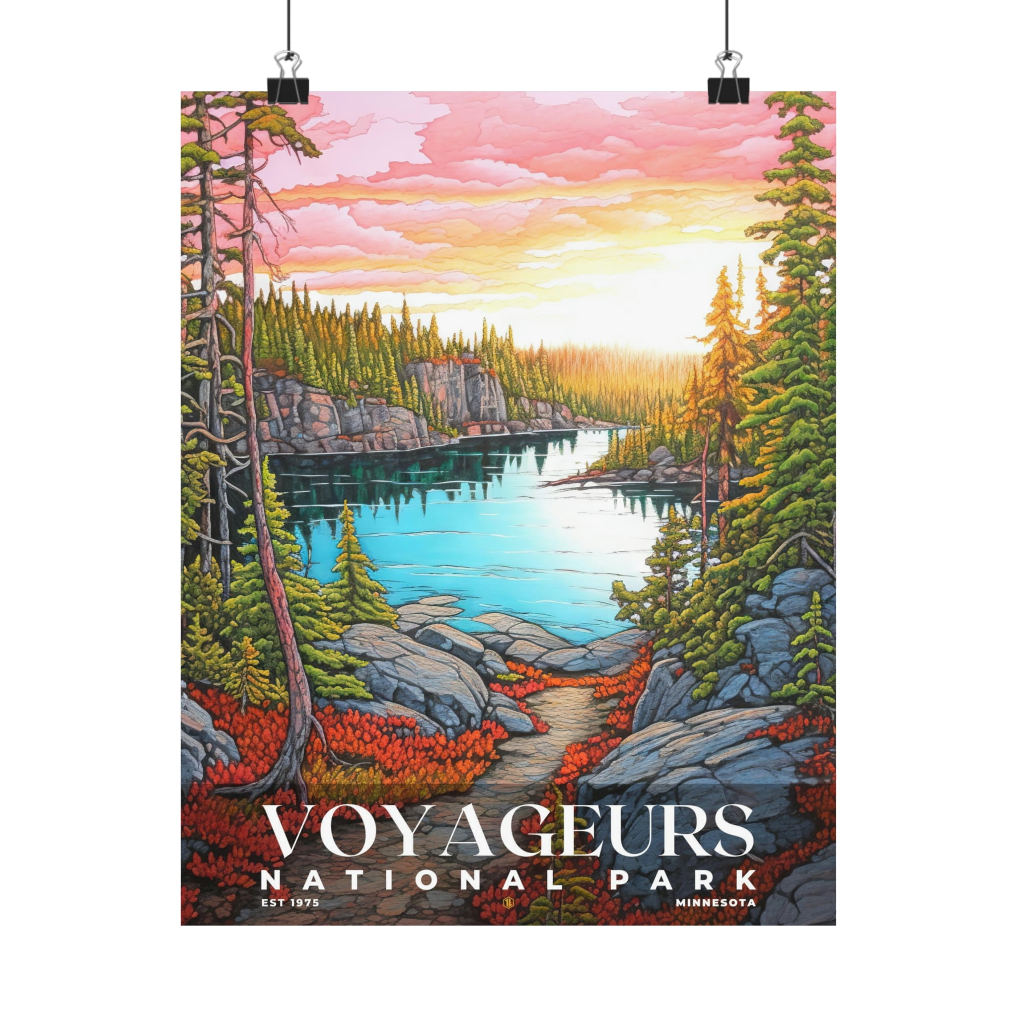 ELNEIT - Voyageurs National Park Poster, Unframed Matte Paper, S02 ...