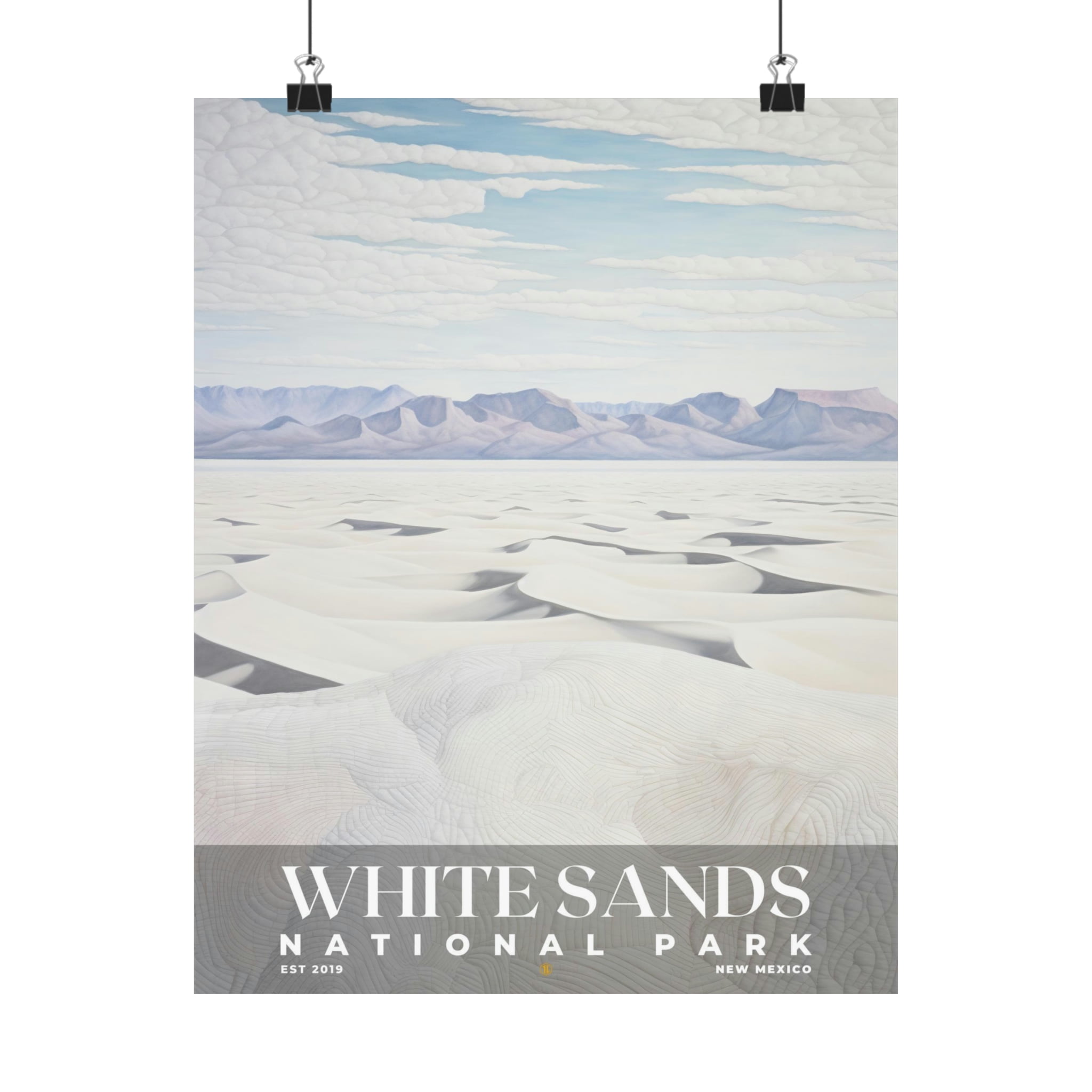 ELNEIT - White Sands National Park Poster, Unframed Matte Paper, S09 ...