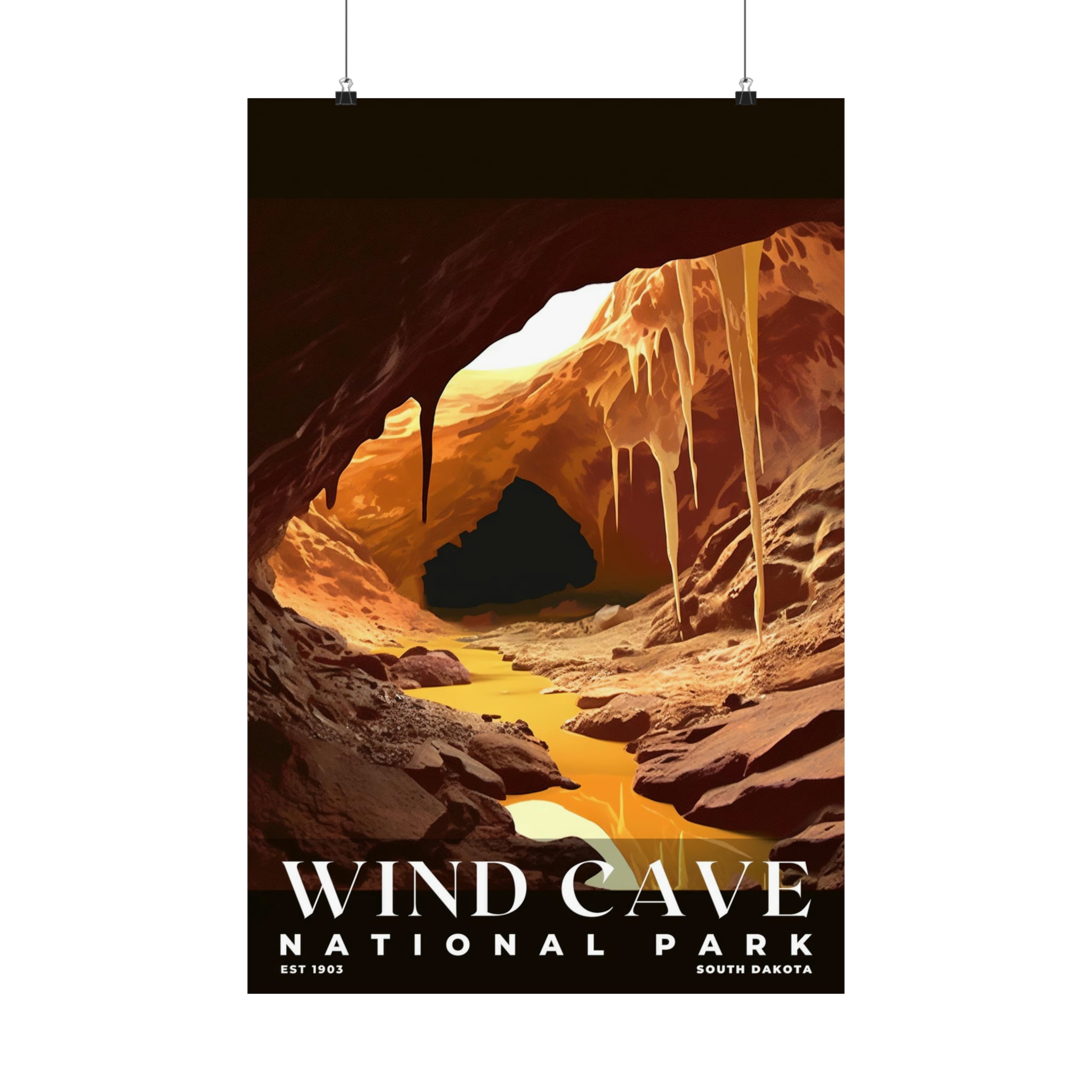 ELNEIT - Wind Cave National Park Poster, Unframed Matte Paper, S03 ...