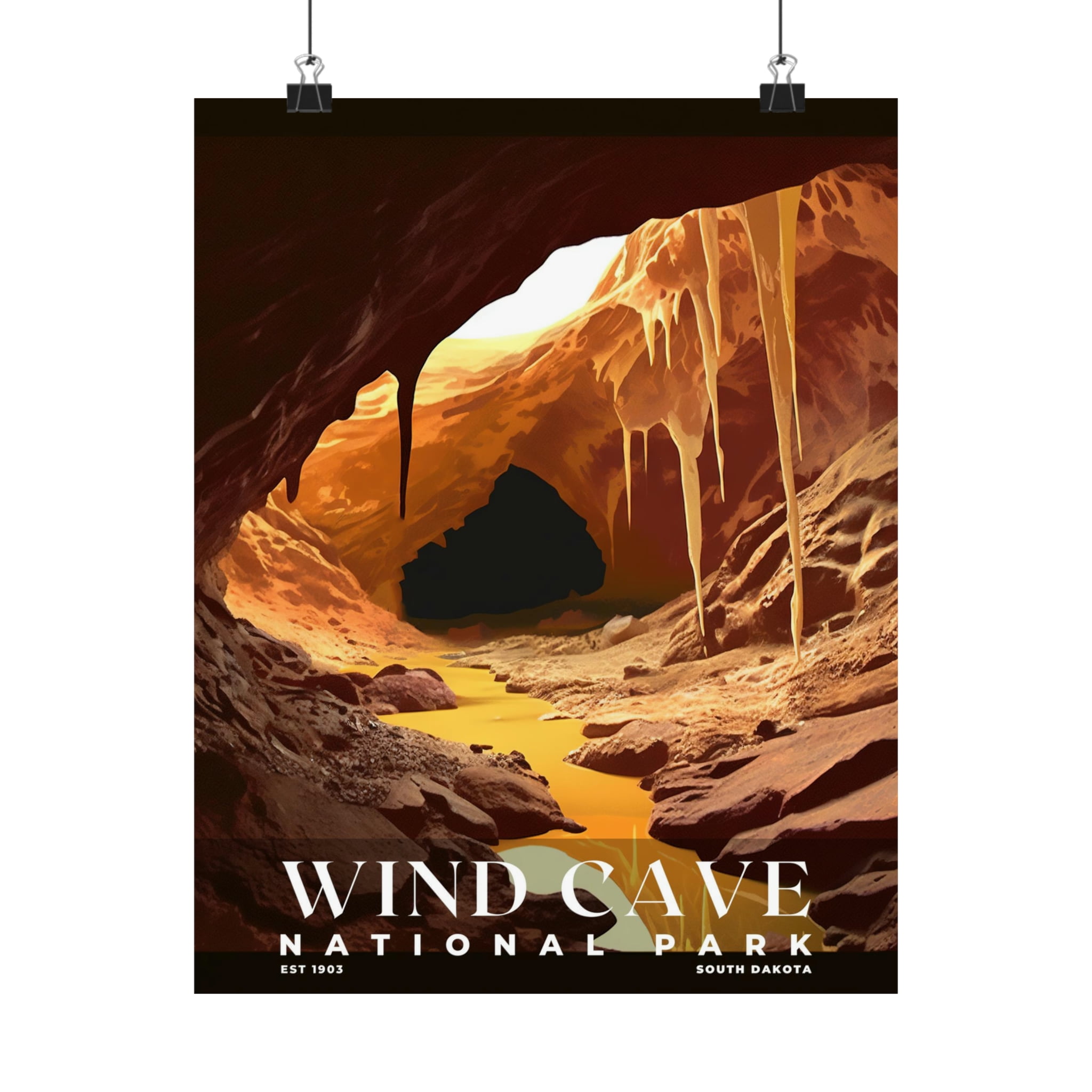 ELNEIT - Wind Cave National Park Poster, Unframed Matte Paper, S03 ...