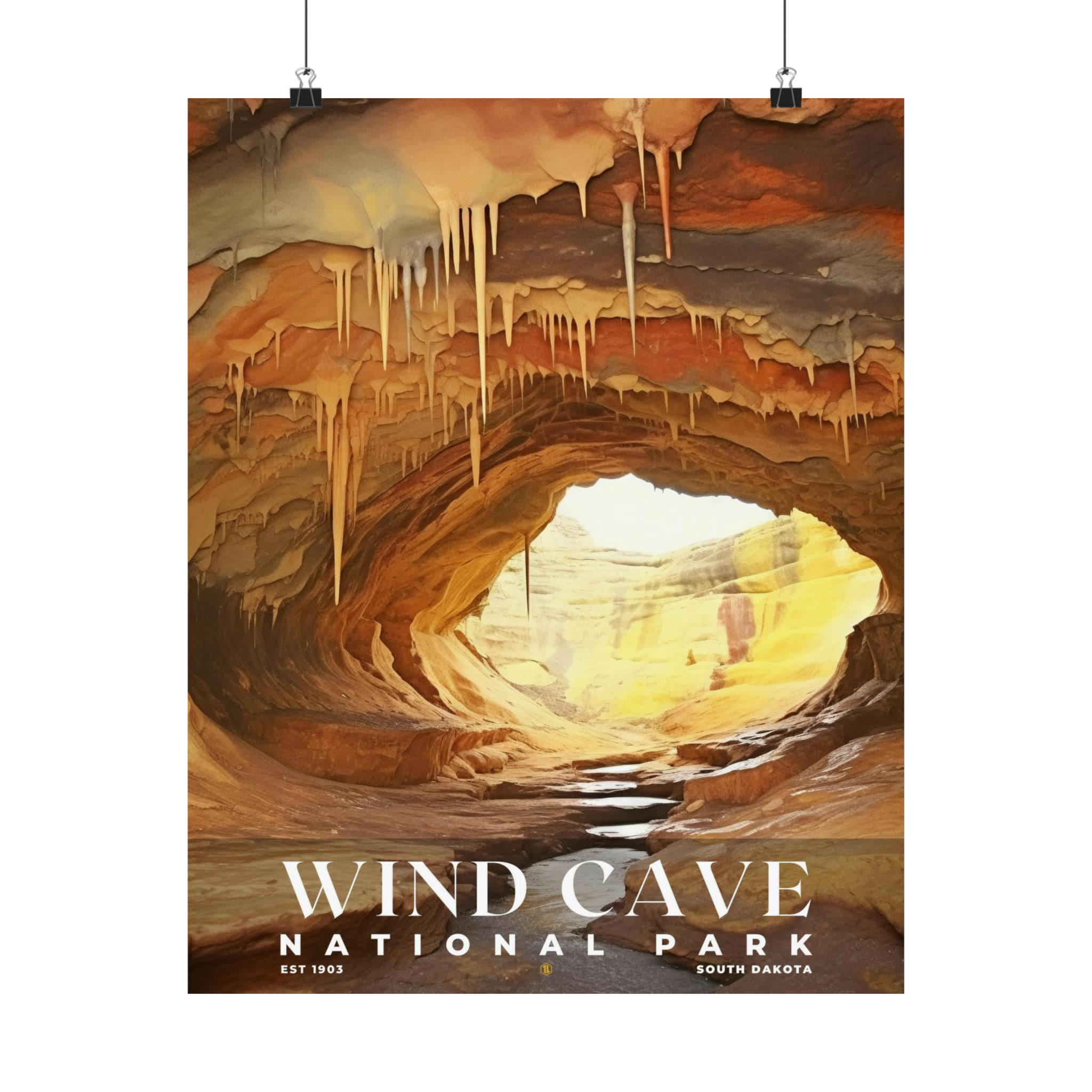 ELNEIT - Wind Cave National Park Poster, Unframed Matte Paper, S06 ...