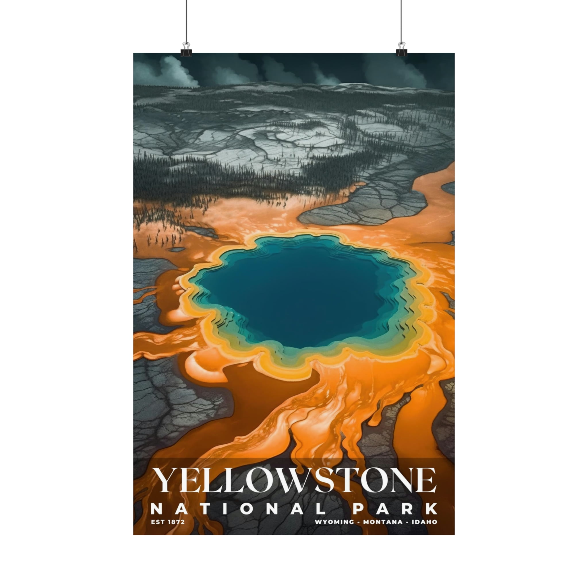 ELNEIT - Yellowstone National Park Poster, Unframed Matte Paper, S03 ...