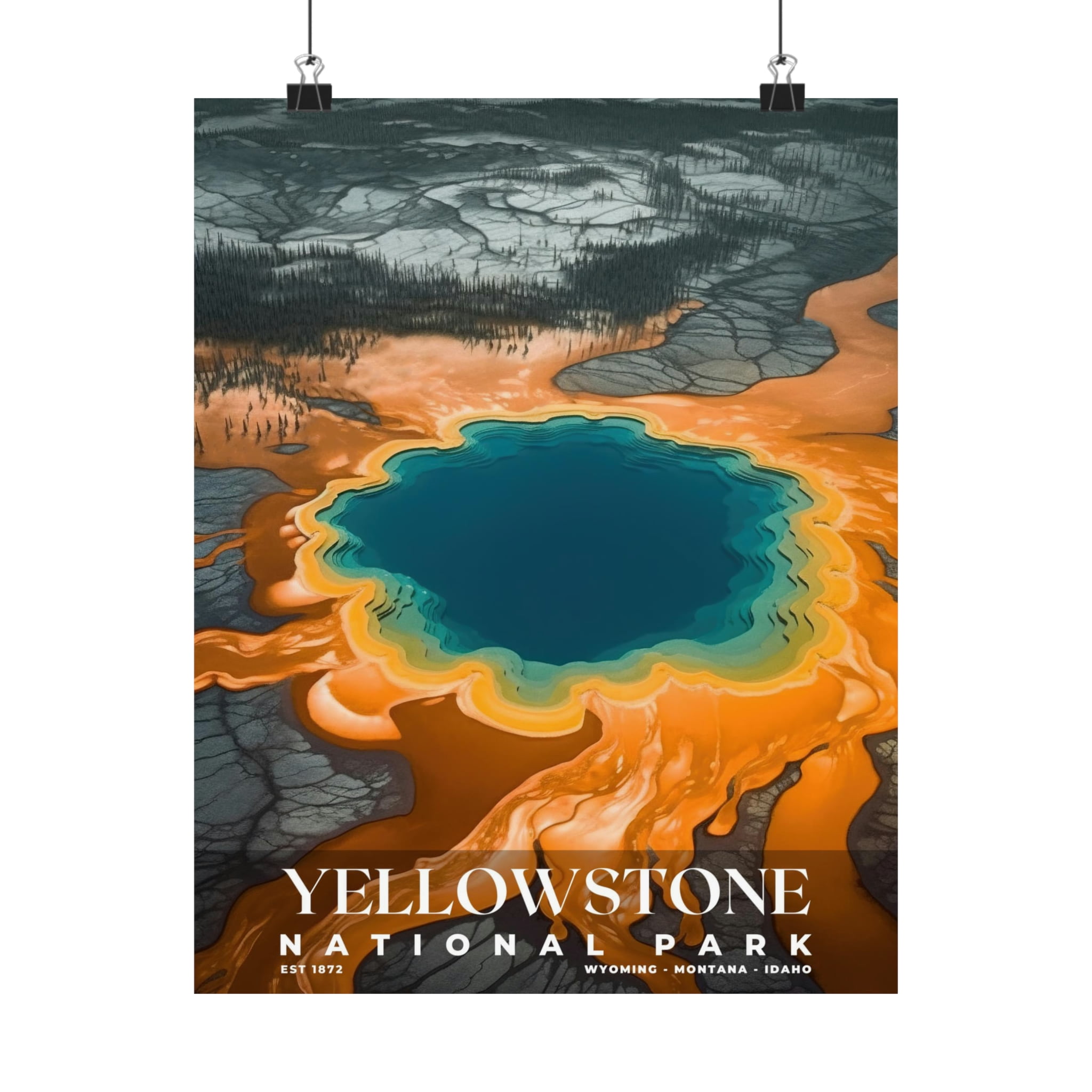 ELNEIT - Yellowstone National Park Poster, Unframed Matte Paper, S03 ...