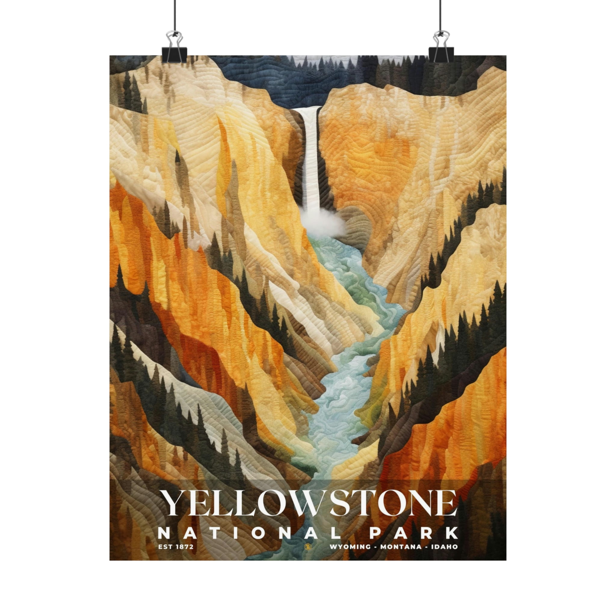 ELNEIT - Yellowstone National Park Poster, Unframed Matte Paper, S09 ...