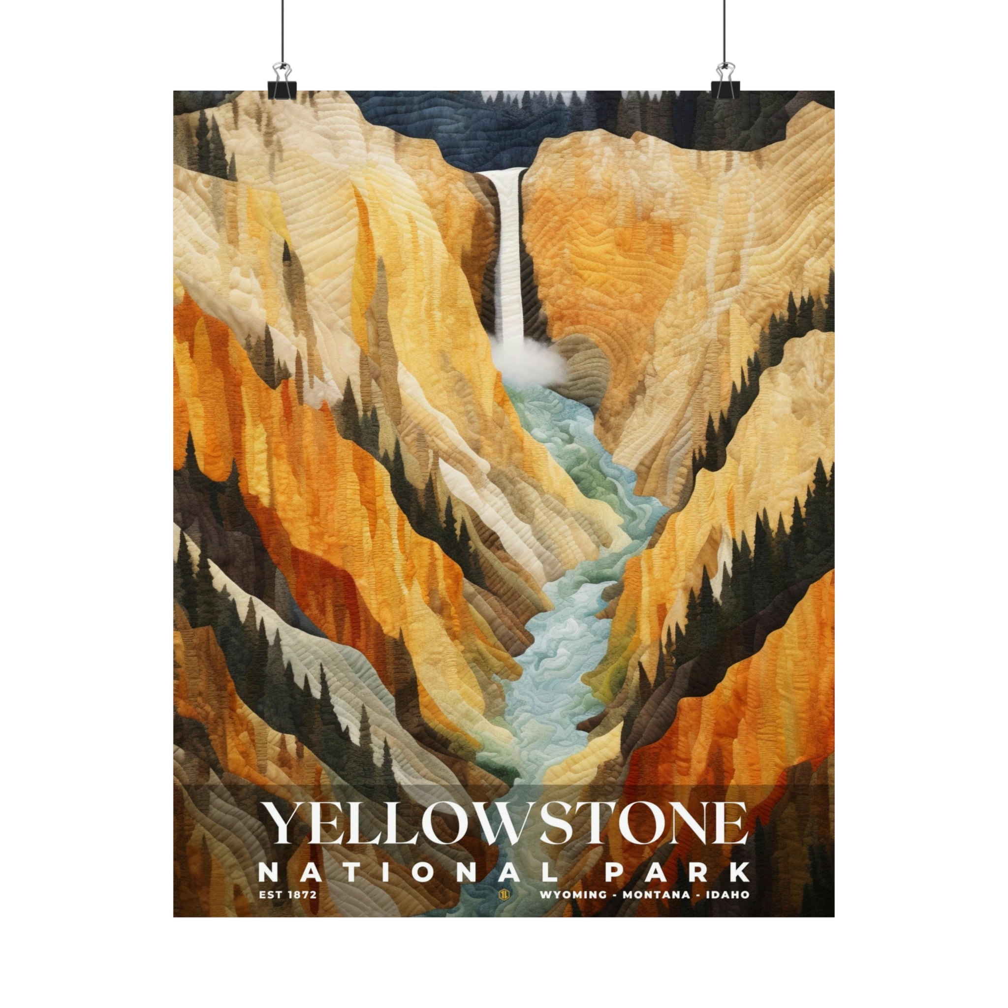 ELNEIT - Yellowstone National Park Poster, Unframed Matte Paper, S09 ...