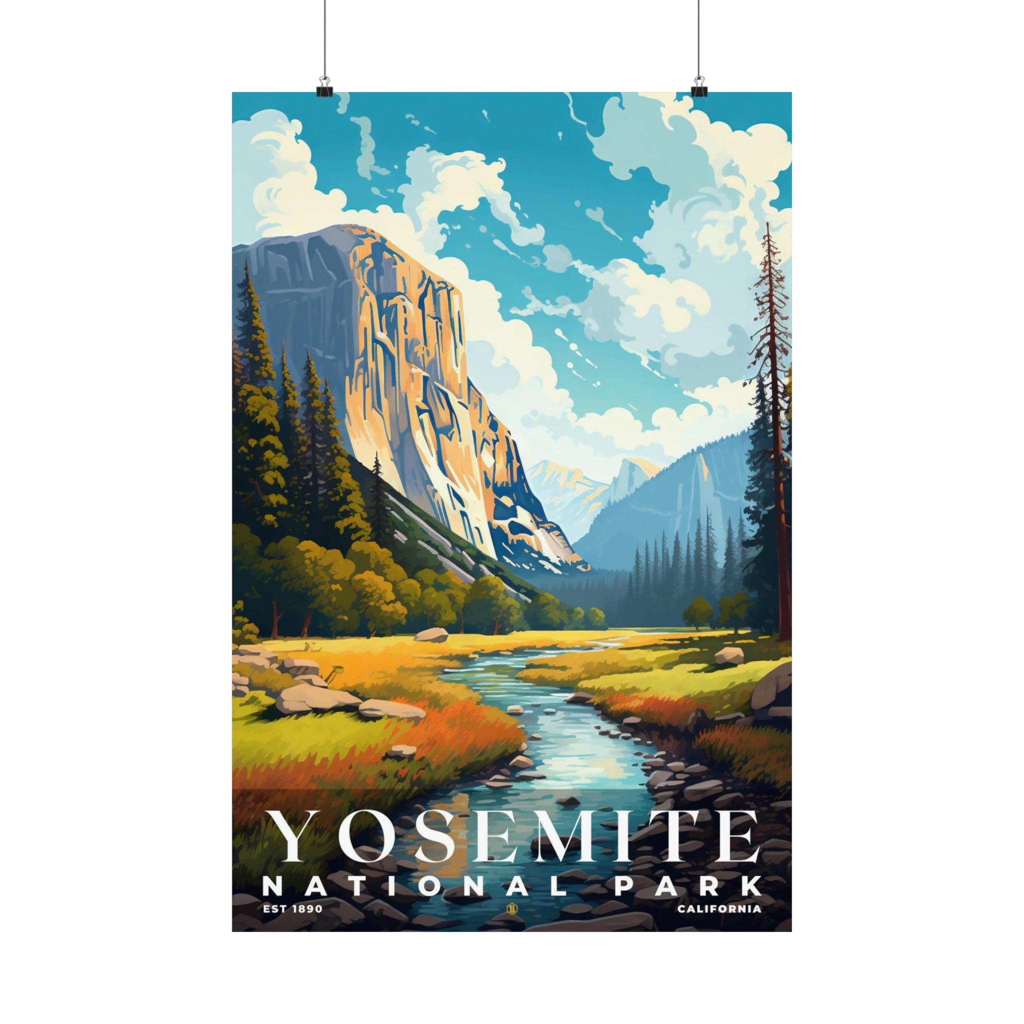 ELNEIT - Yosemite National Park Poster, Unframed Matte Paper, S06 ...