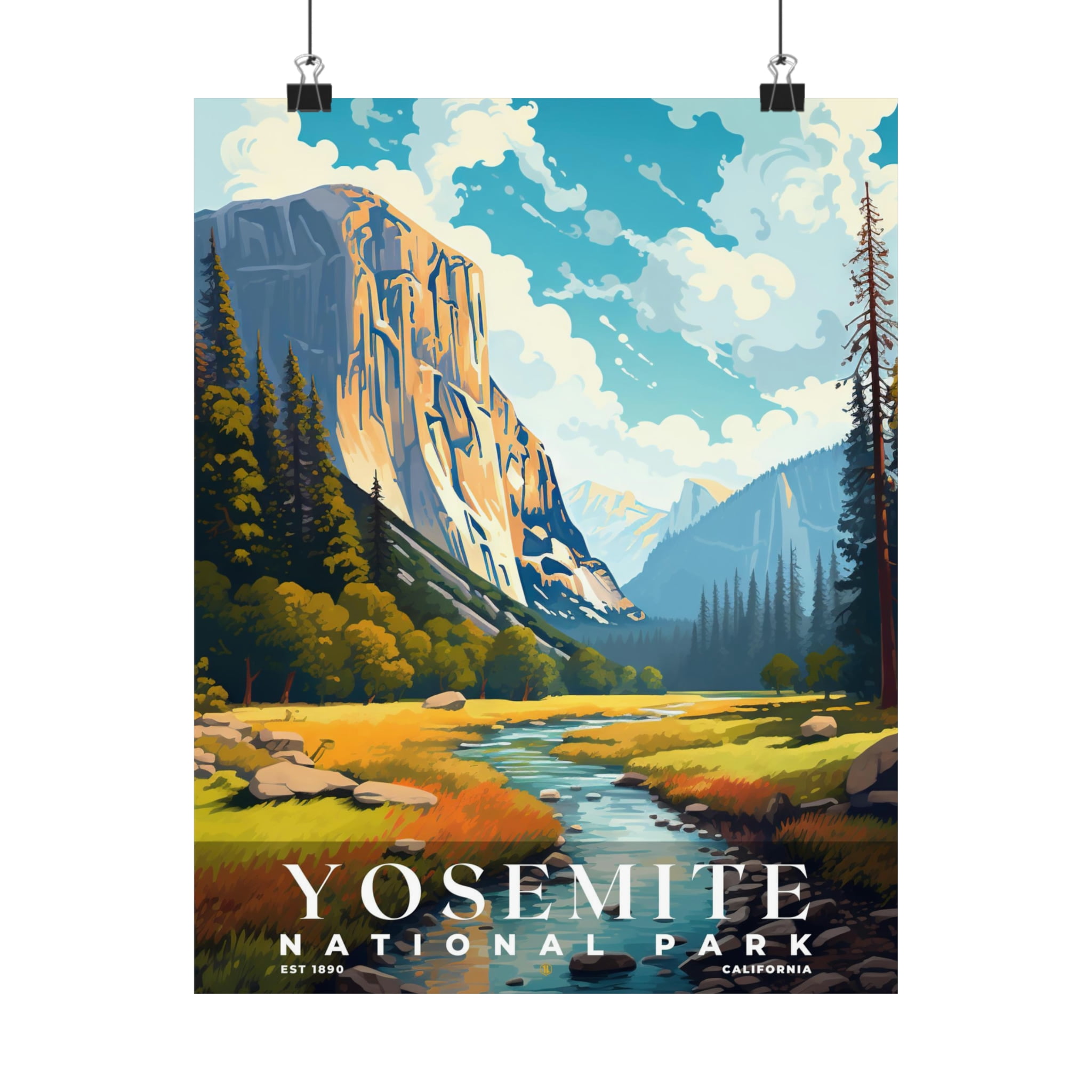 ELNEIT - Yosemite National Park Poster, Unframed Matte Paper, S06 ...
