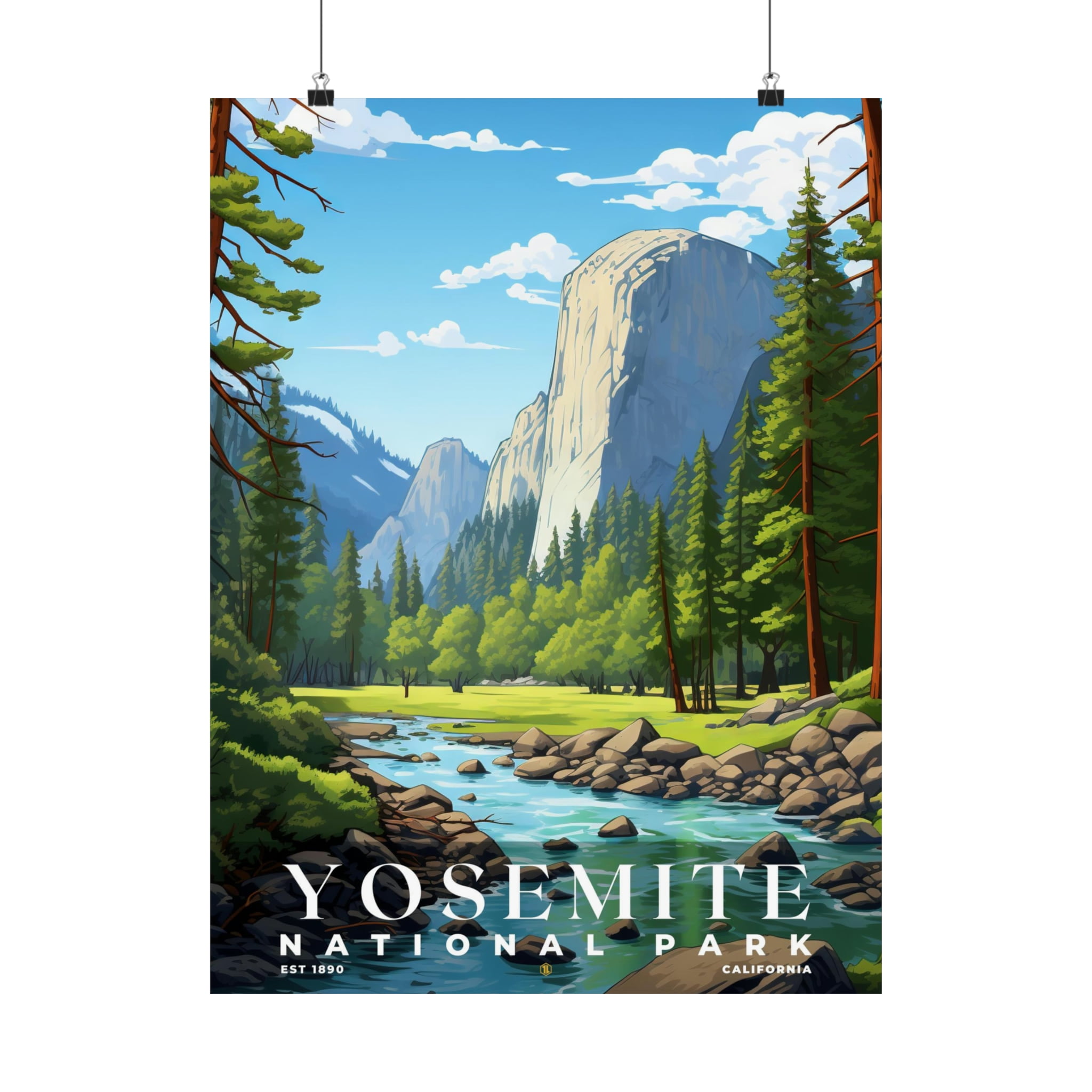 ELNEIT - Yosemite National Park Poster, Unframed Matte Paper, S07 ...