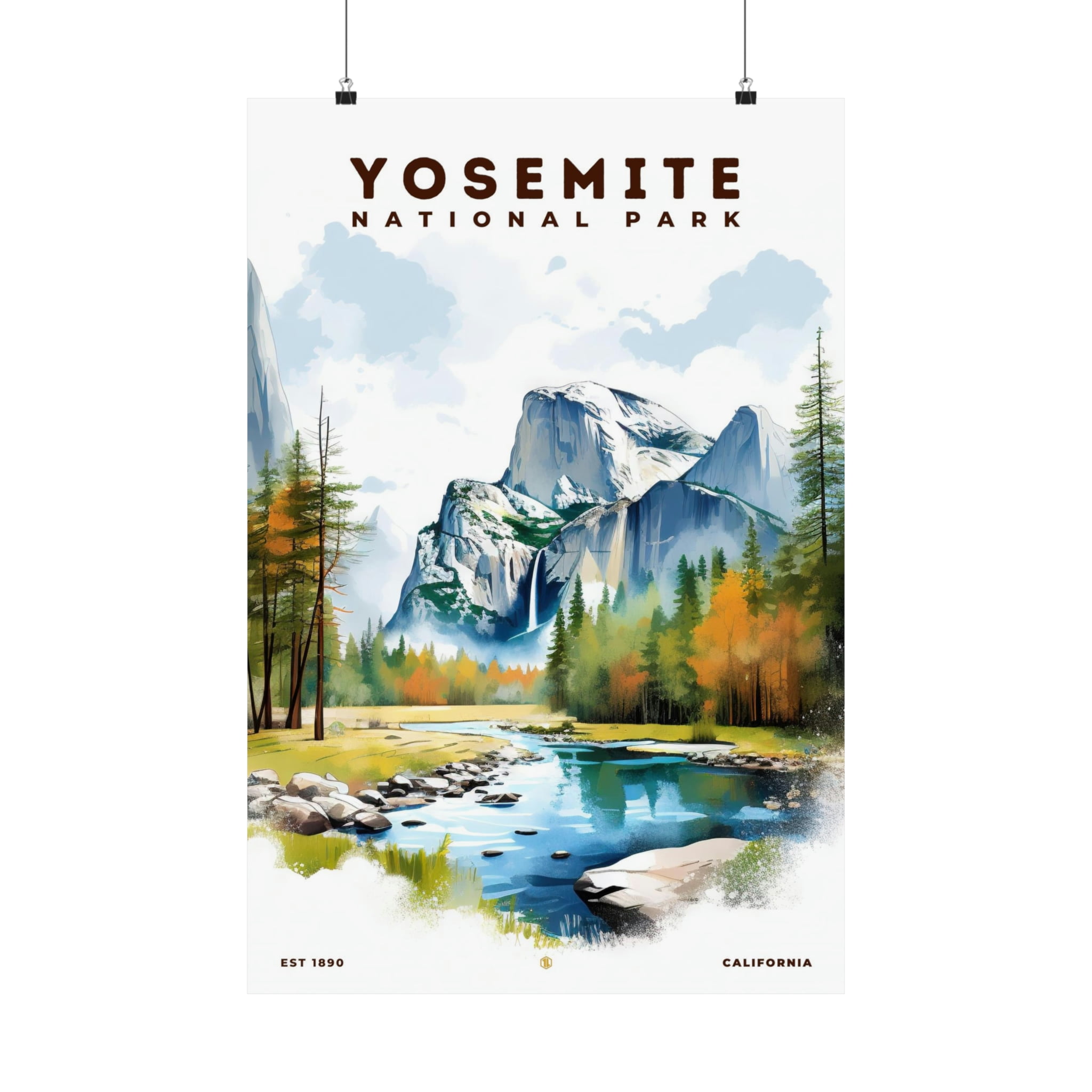 ELNEIT - Yosemite National Park Poster, Unframed Matte Paper, S08 ...