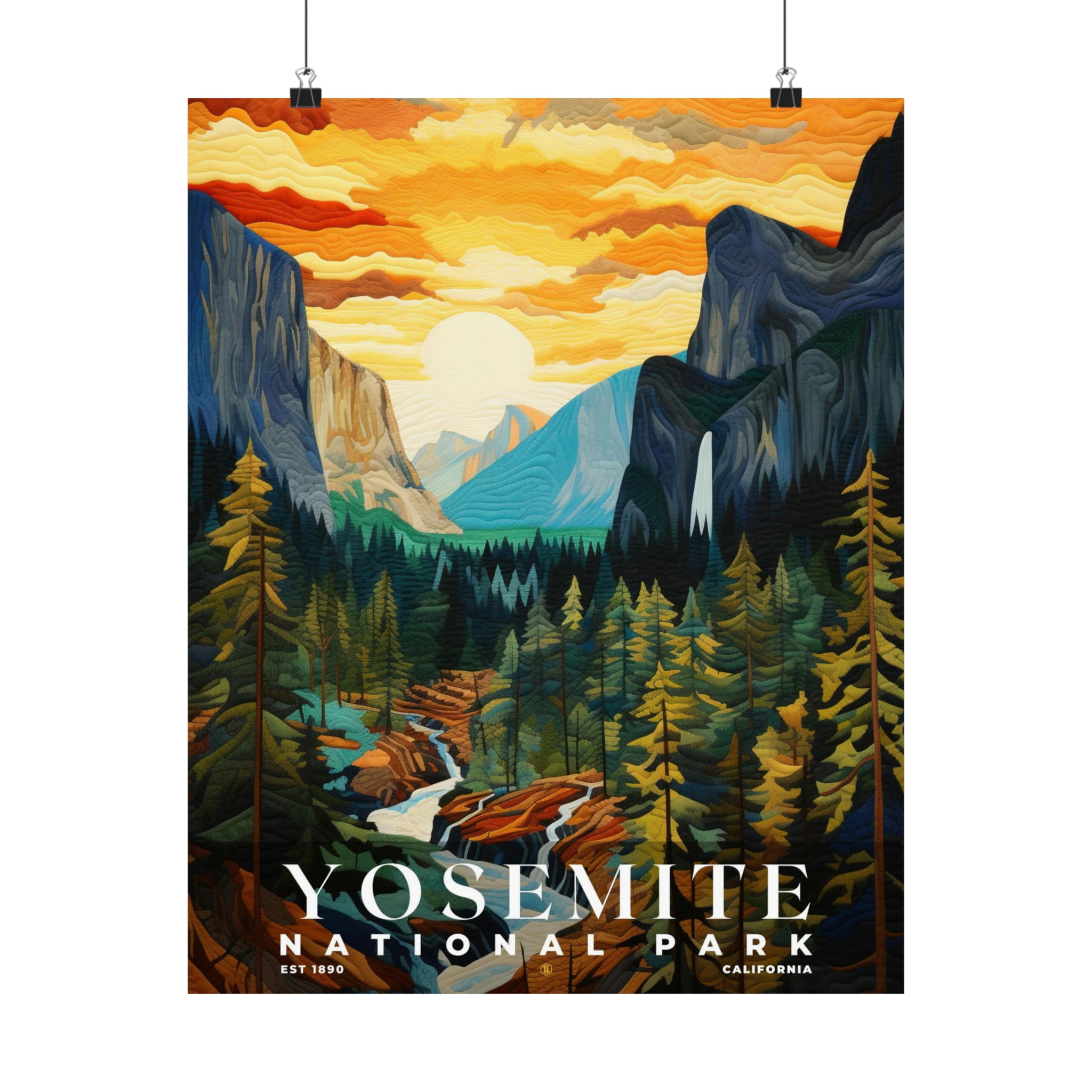 ELNEIT - Yosemite National Park Poster, Unframed Matte Paper, S09 ...