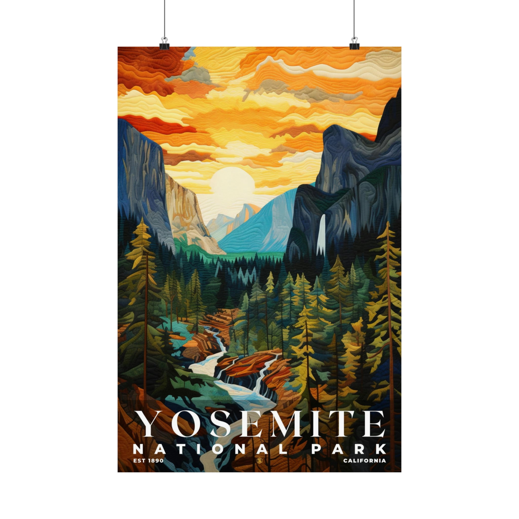 ELNEIT - Yosemite National Park Poster, Unframed Matte Paper, S09 ...