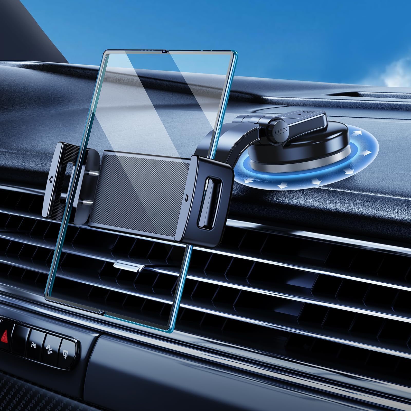 ELOHEI Car Phone Tablet RRF12 Mount for Z Fold 6,[Thick Cases Friendly ...