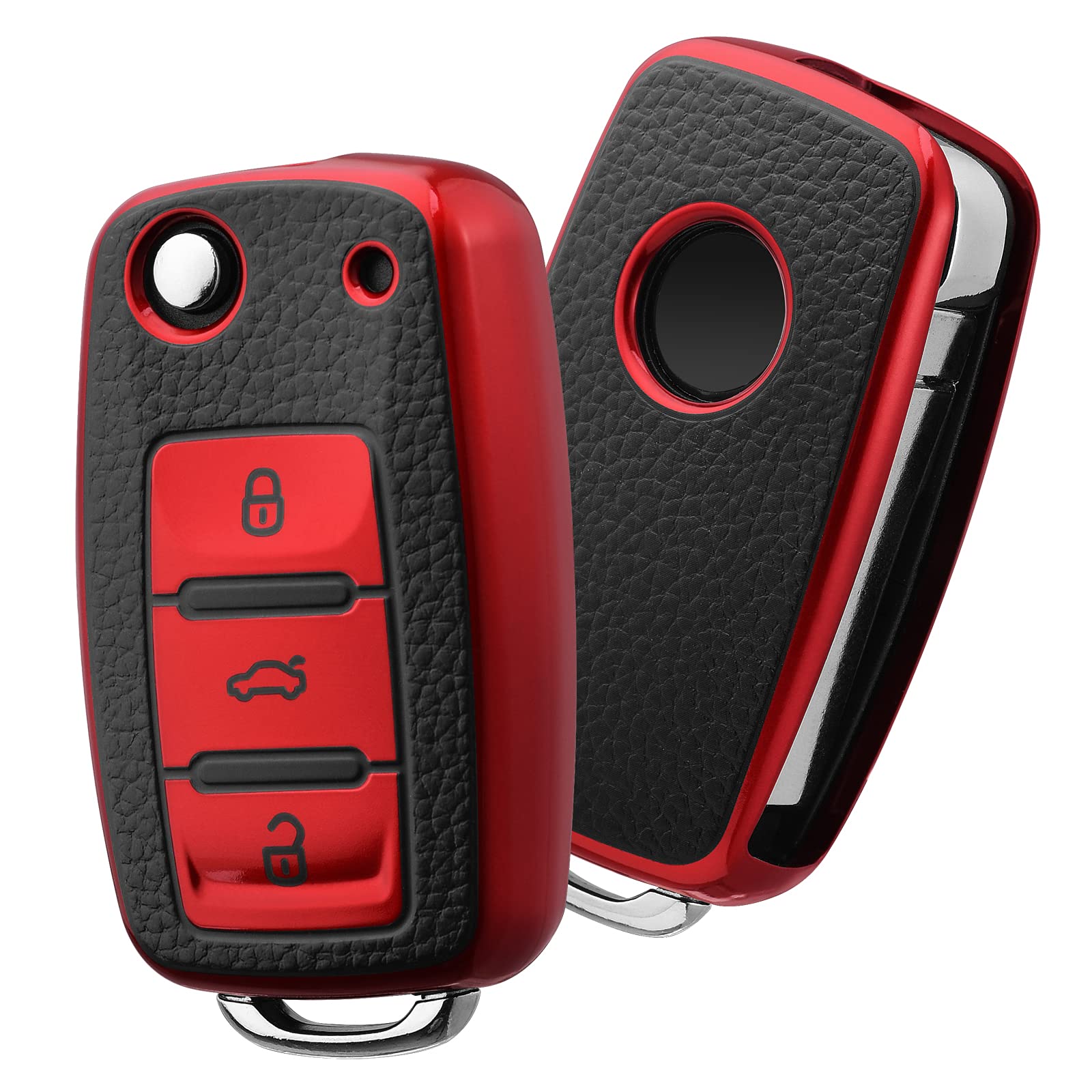 ELOHEI for VW Key Fob Cover, AIS1 Premium Soft TPU 361 Degree Full ...