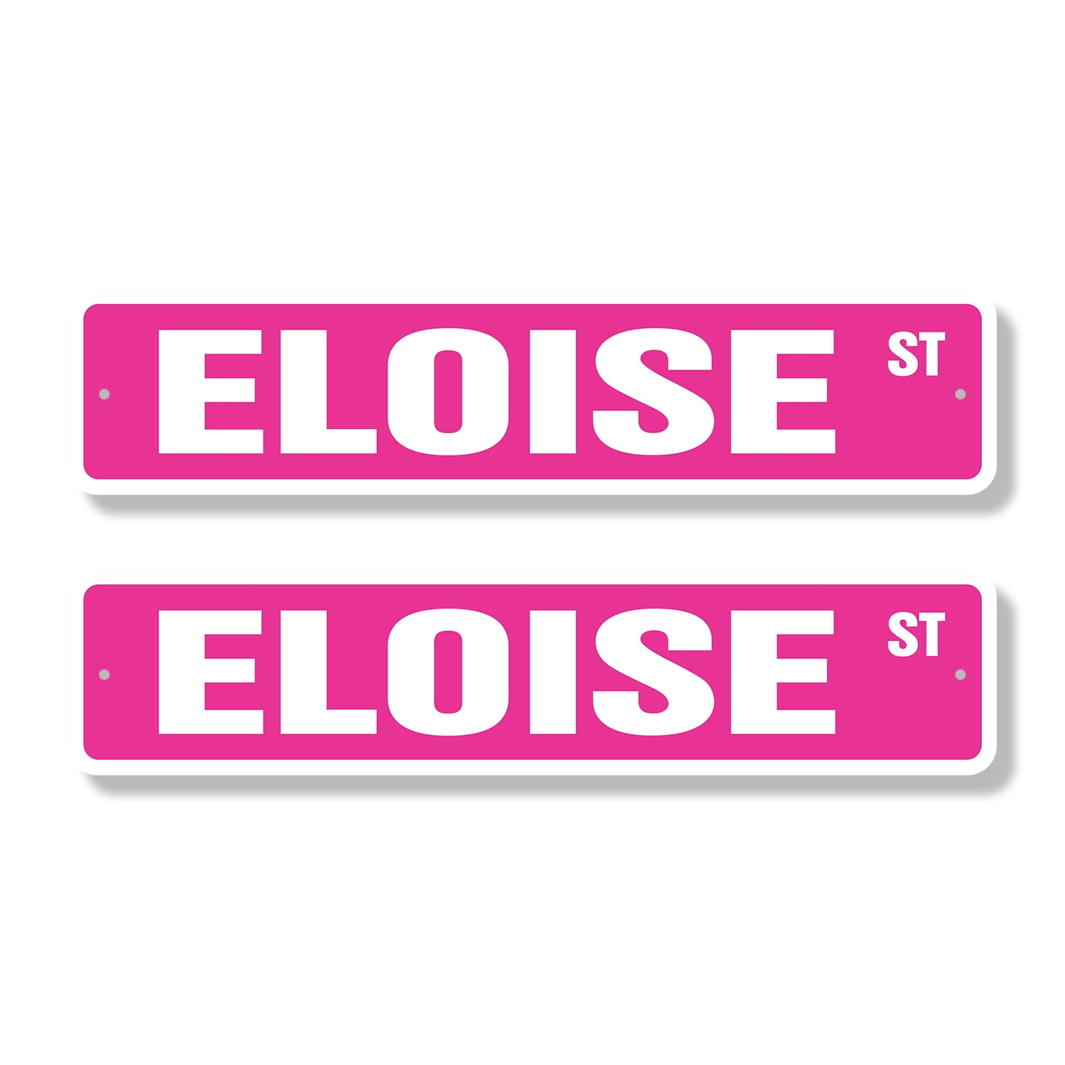 ELOISE Classic Street Sign (2 Pack) Childrens Name Room Sign Road Sign ...