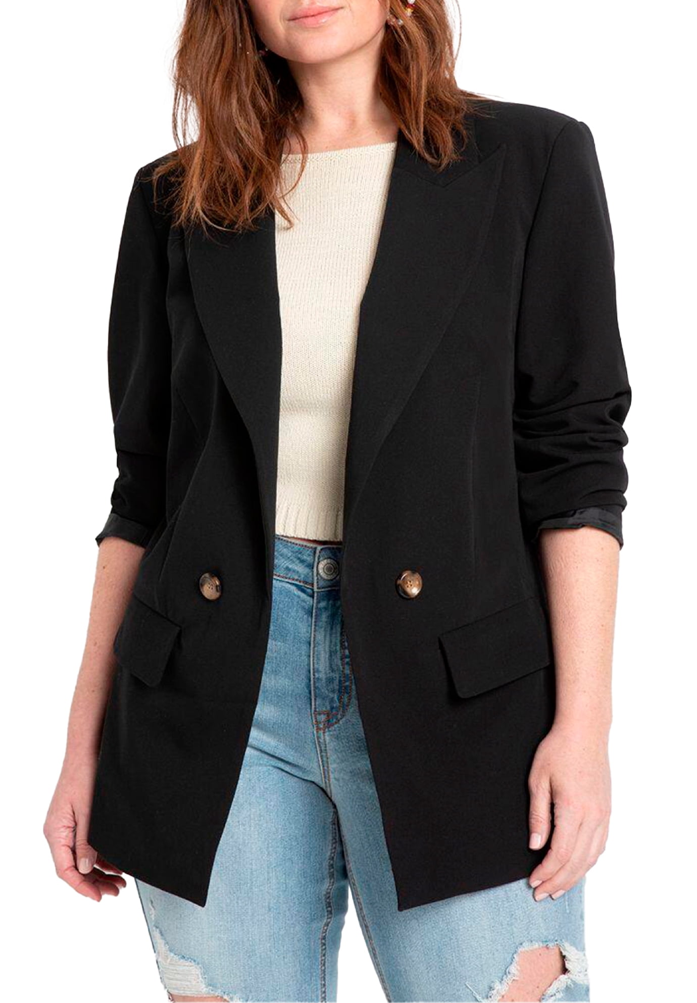 ELOQUII Women's Plus Size Long Relaxed Blazer - Walmart.com