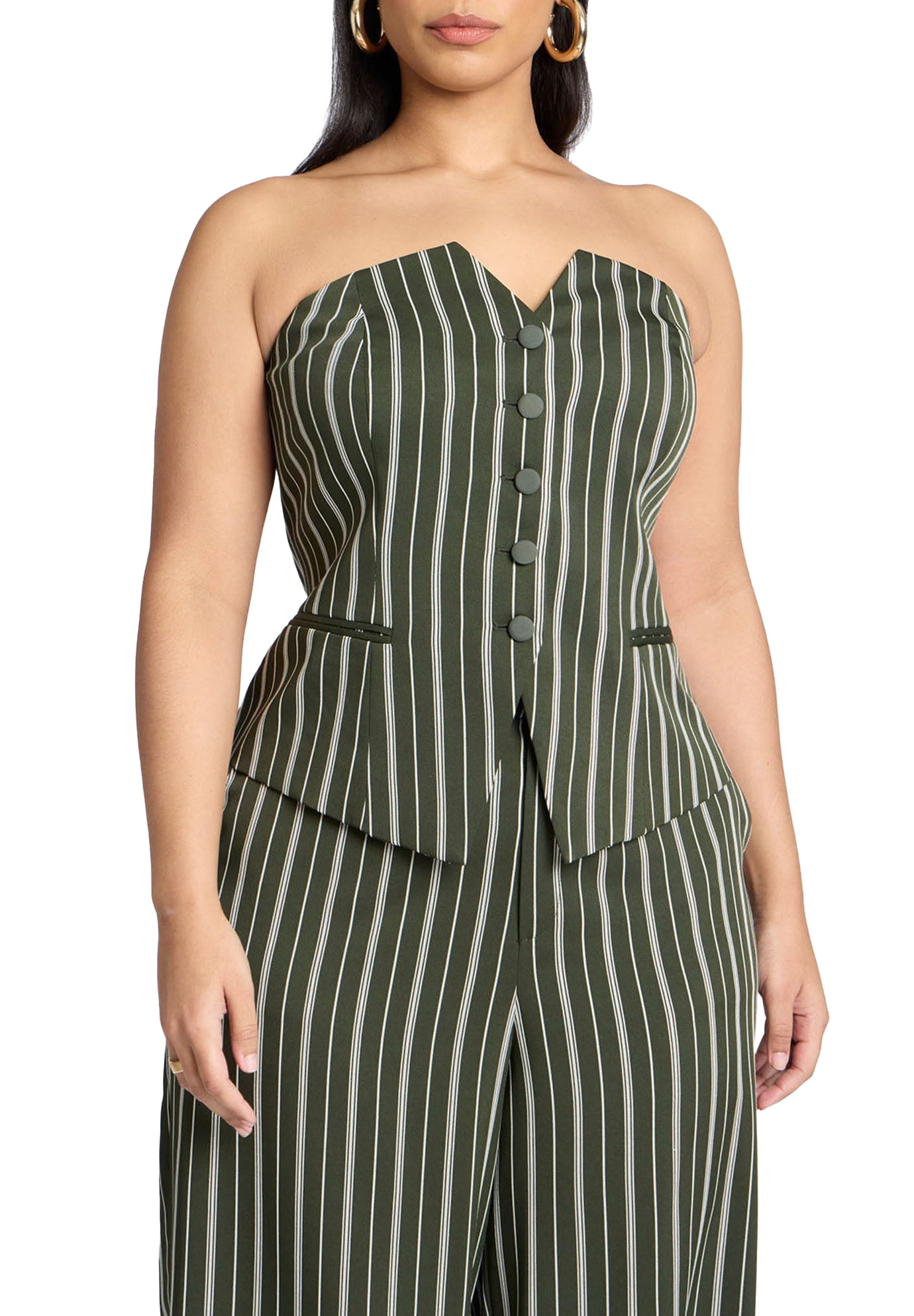 ELOQUII Women's Plus Size Suiting Bustier - Walmart.com