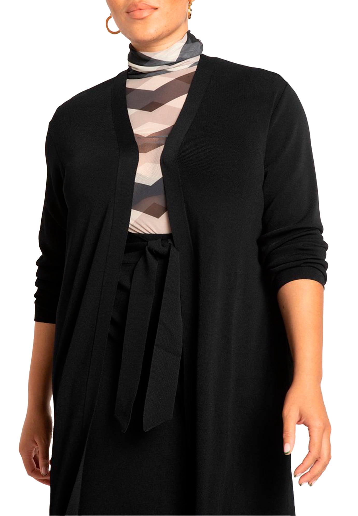 ELOQUII Women's Plus Size Throw On Duster - Walmart.com
