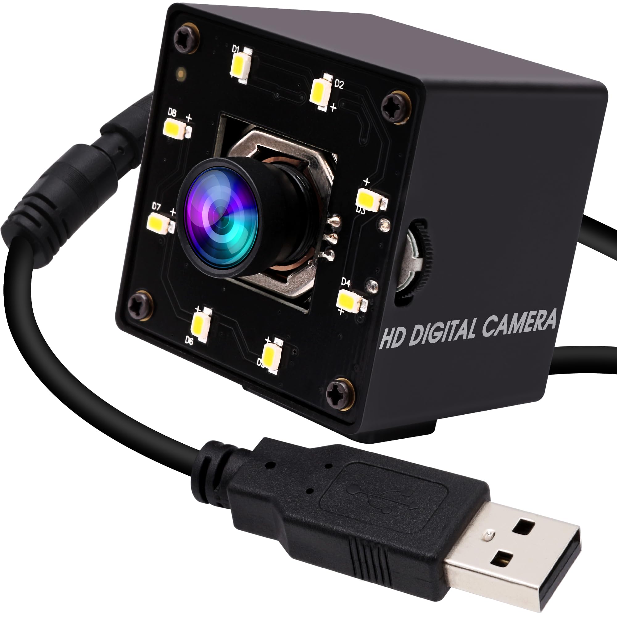 ELP 4K USB Camera Night Vision 8mp Autofocus Webcam for Computer Mini ...