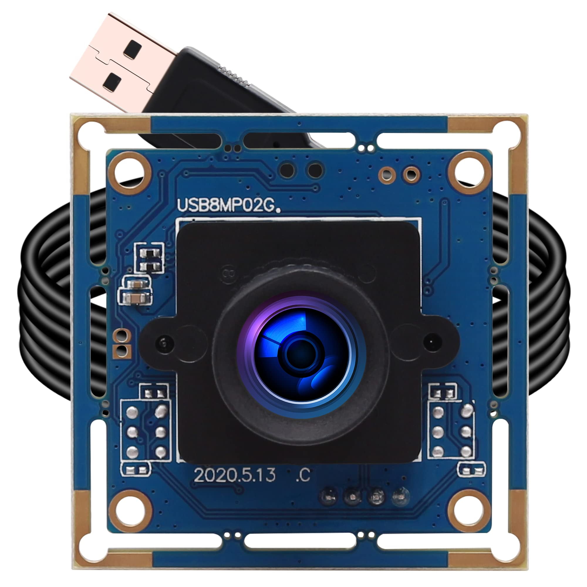 ELP 8mp USB Camera Module 2448p Webcam Board Wide Angle Web Cam Module ...