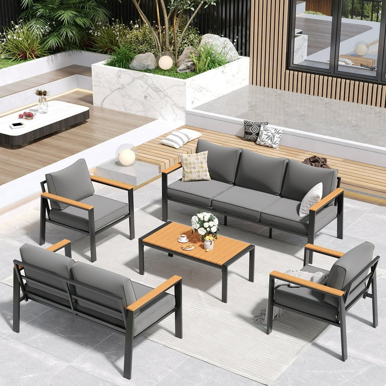 8 seater metal garden furniture sets store