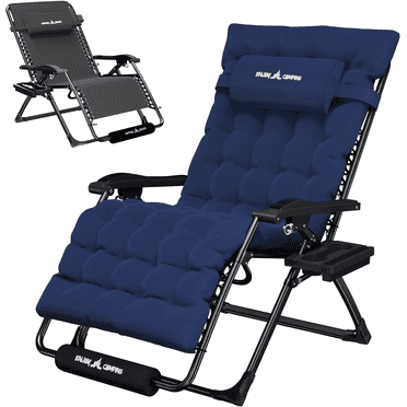 Techmilly 33" XXL Zero Gravity Chair - Oversized Patio Lounge Chair ...