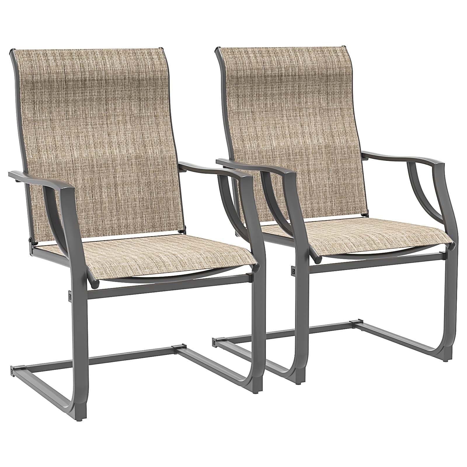 ELPOSUN Patio Chairs Set of 2, Outdoor Dining Chairs for All Weather ...