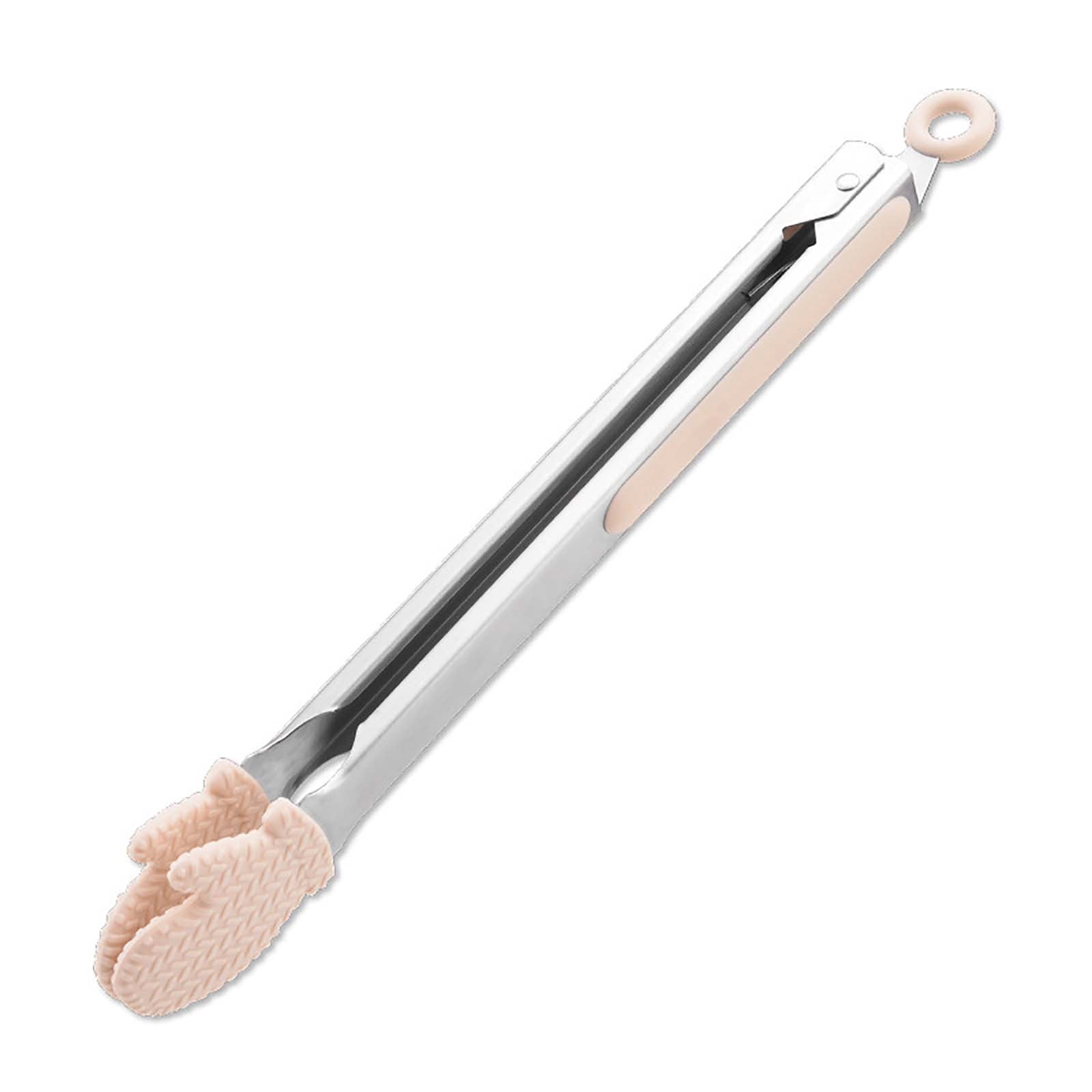 ELQCSG 13.97'' Kitchen High Temperature Silicone Food Tongs Steak Tongs ...