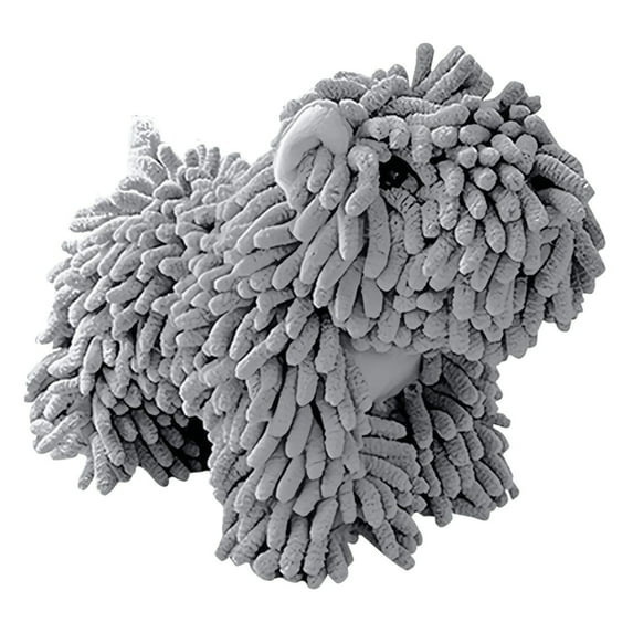 ELQCSG Cute Puppy Chenille Hand Towel for Bathroom Kitchen, Fluffy Soft ...