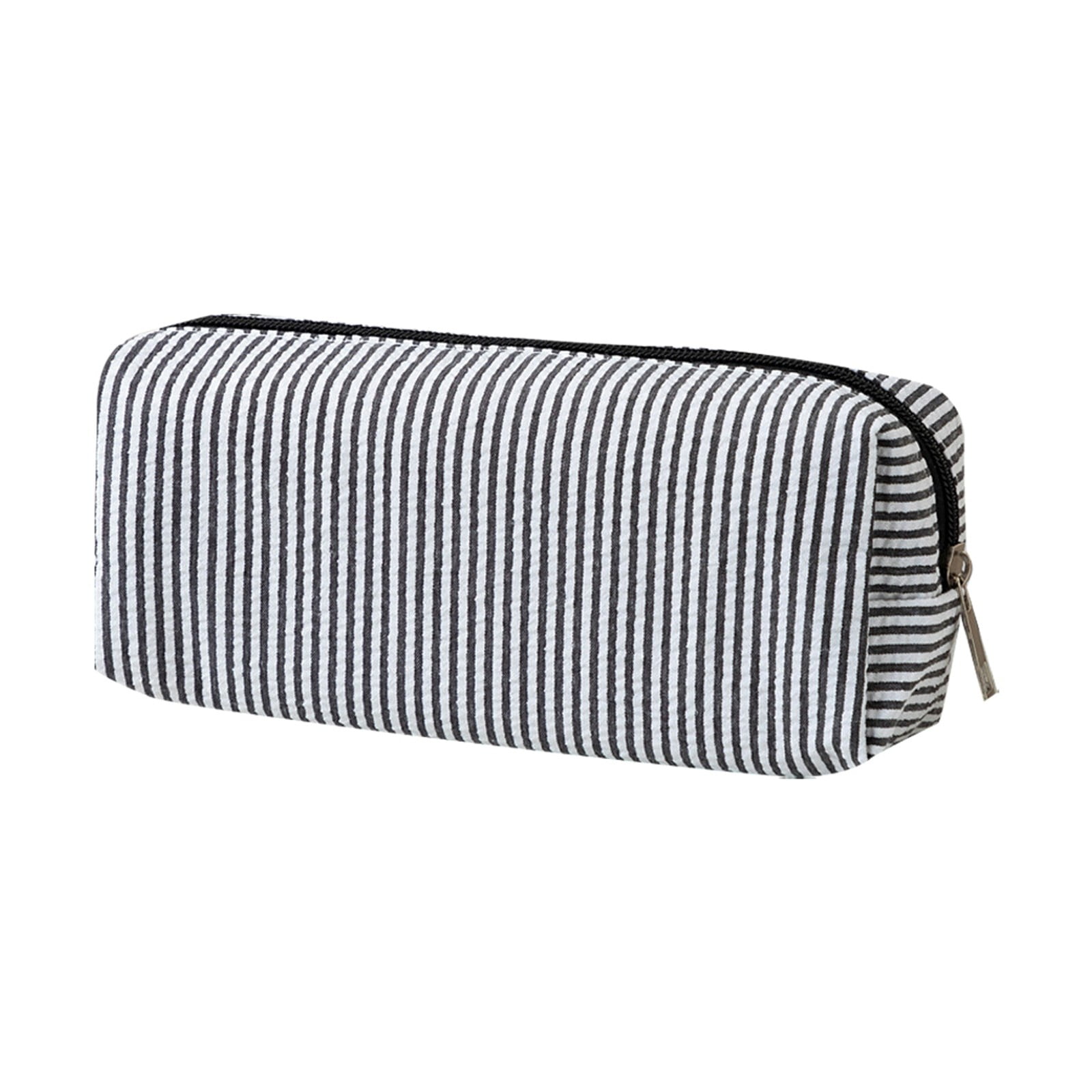 ELQCSG Large Capacity Stripe Pen Bag for Craft and Stationery Supplies ...
