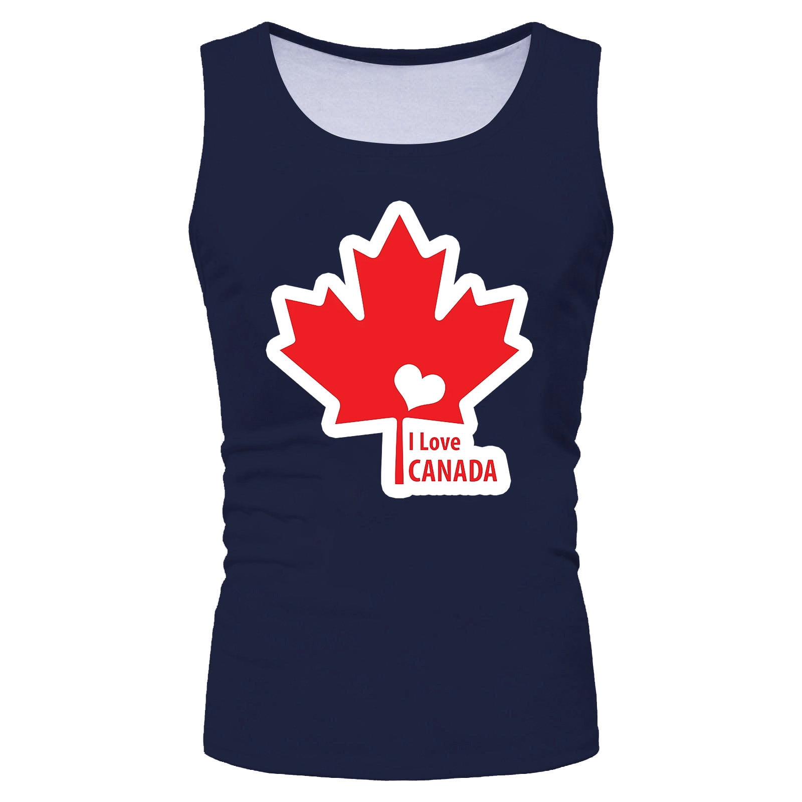 ELQCSG Mens Summer Tank Tops Canada Day Men's Tank Top Summer ...