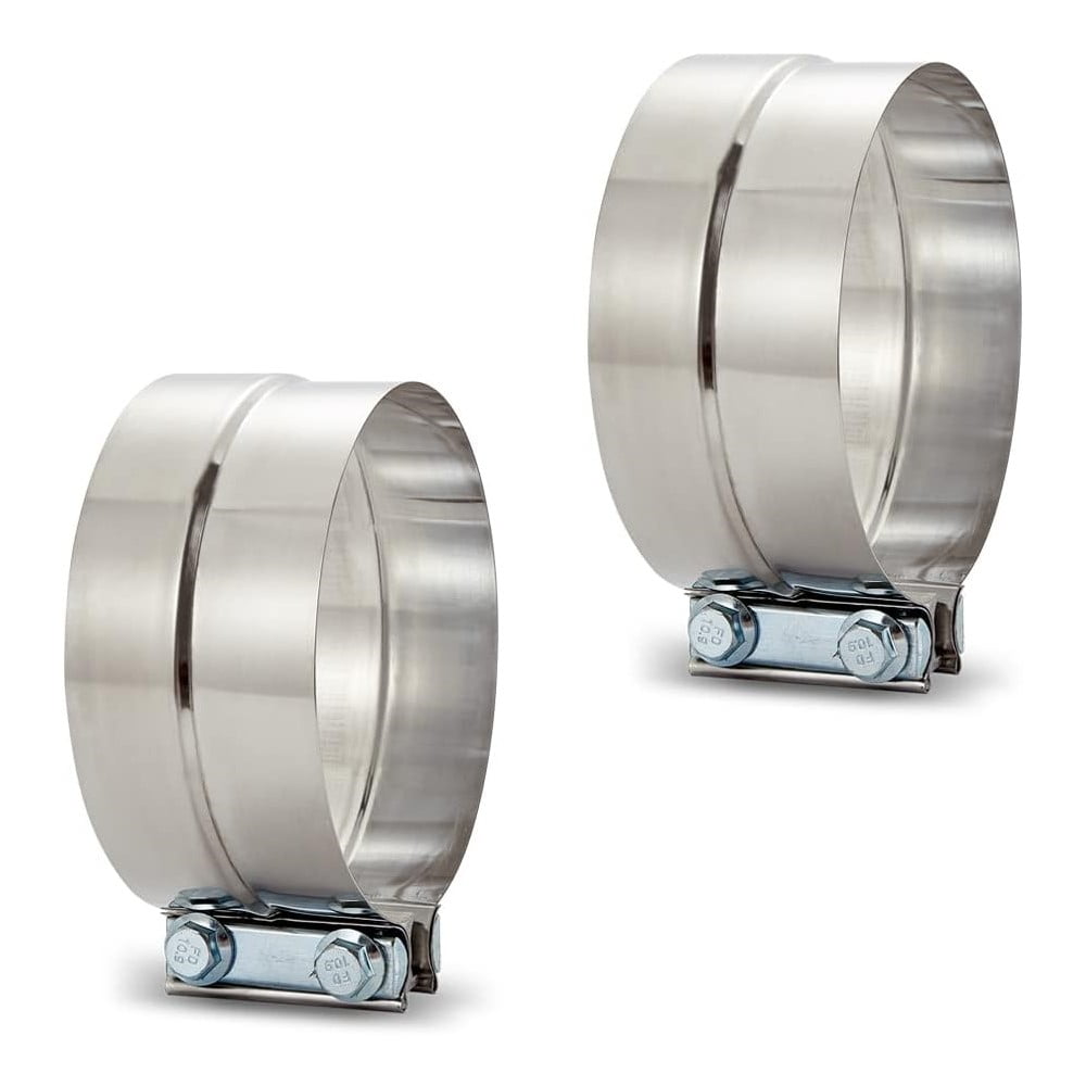 ELSHINE 5" Lap Joint Exhaust Band Clamp, Heavy-duty Exhaust Clamps for ...