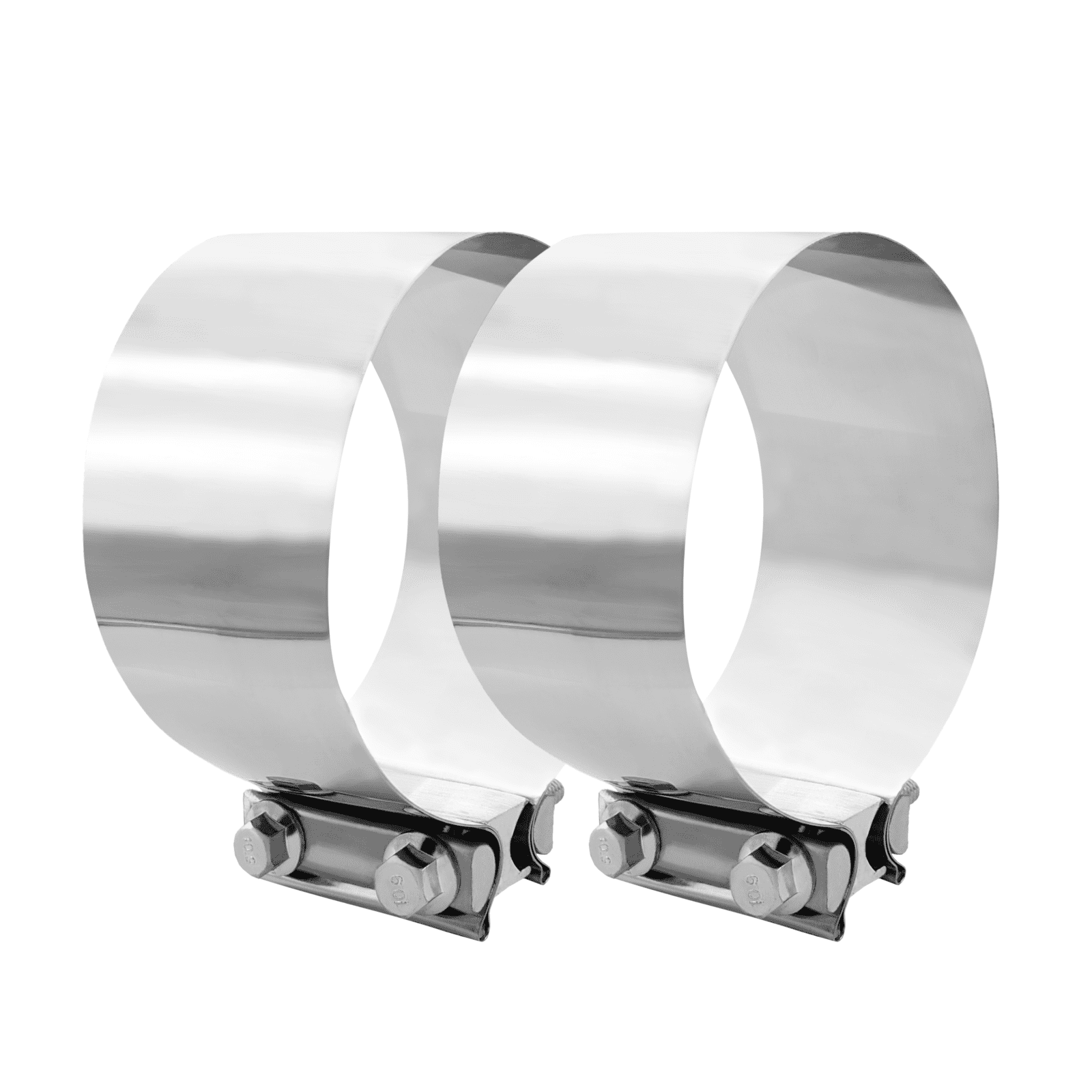 ELSHINE 6" Stainless Steel Exhaust Clamp,Universal Muffler Clamp Button ...
