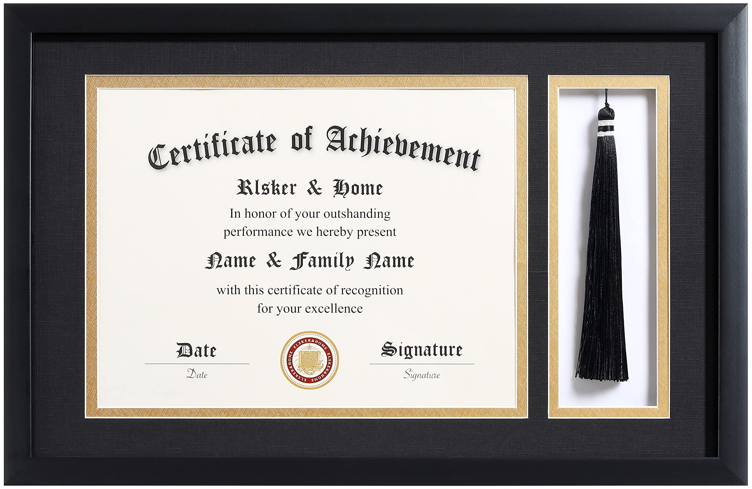 ELSKER&HOME 11x17 Diploma Frames with Tassel Holder for 8.5x11 ...