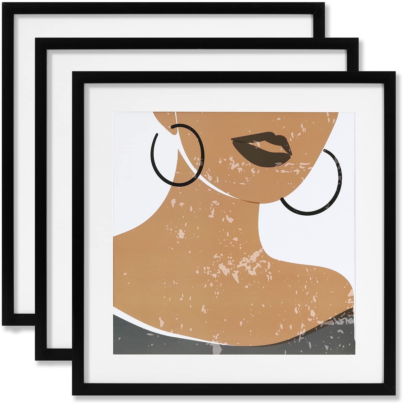 ELSKER&HOME 20x20 Picture Frame Black Set of 3, 20x20 Frames without ...