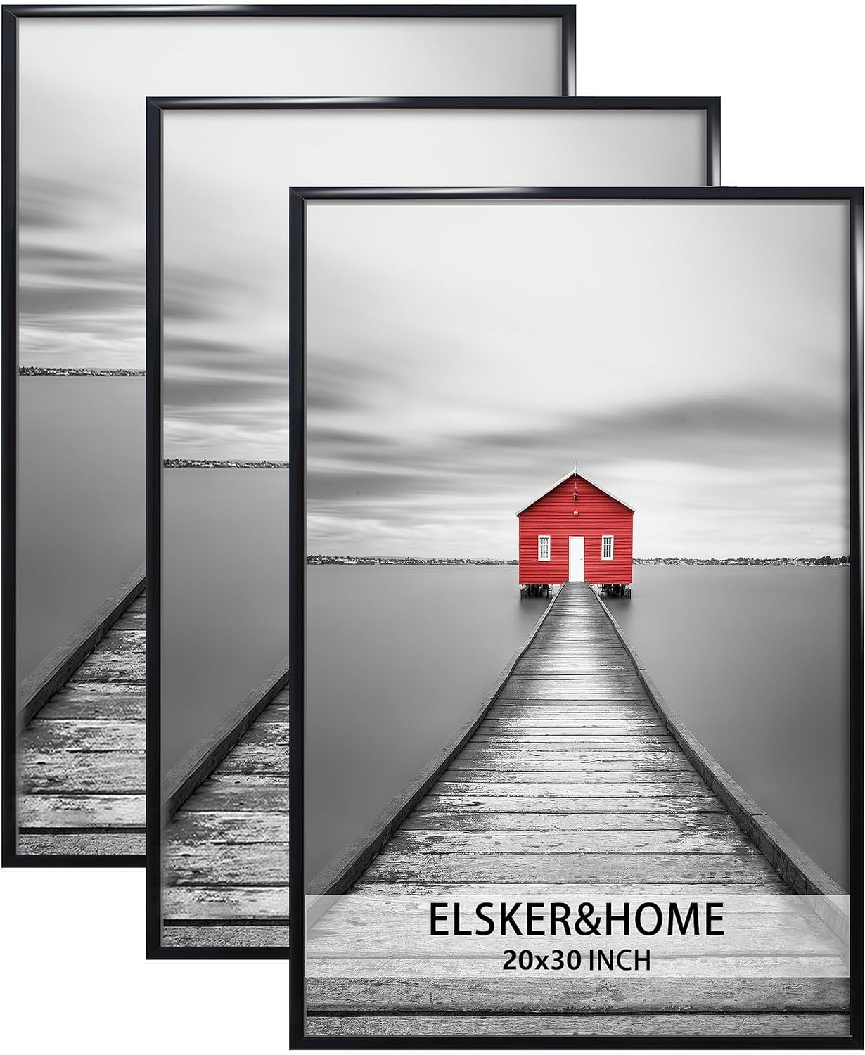 ELSKER&HOME 20x30 Frame 3 Pack, Black 20x30 Poster/Picture Frame for ...