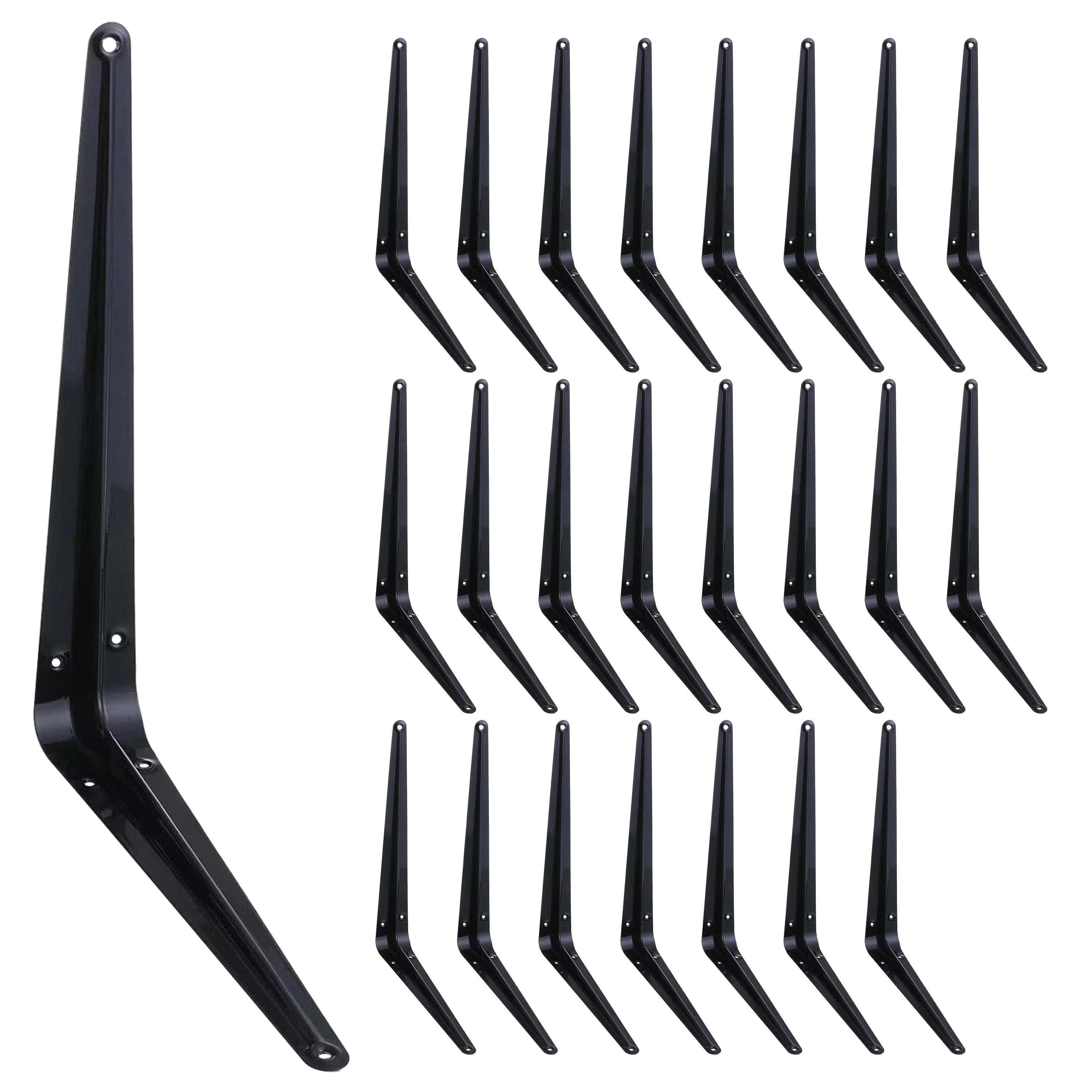ELSKER&HOME 24 Pack Shelf Brackets 12 Inch, Floating Shelf Bracket for ...