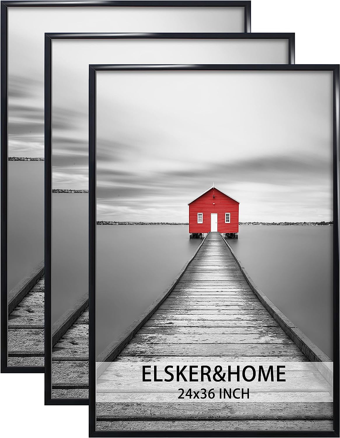 ELSKER&HOME 24x36 Poster Frame 3 Pack, Black Picture Frame for ...
