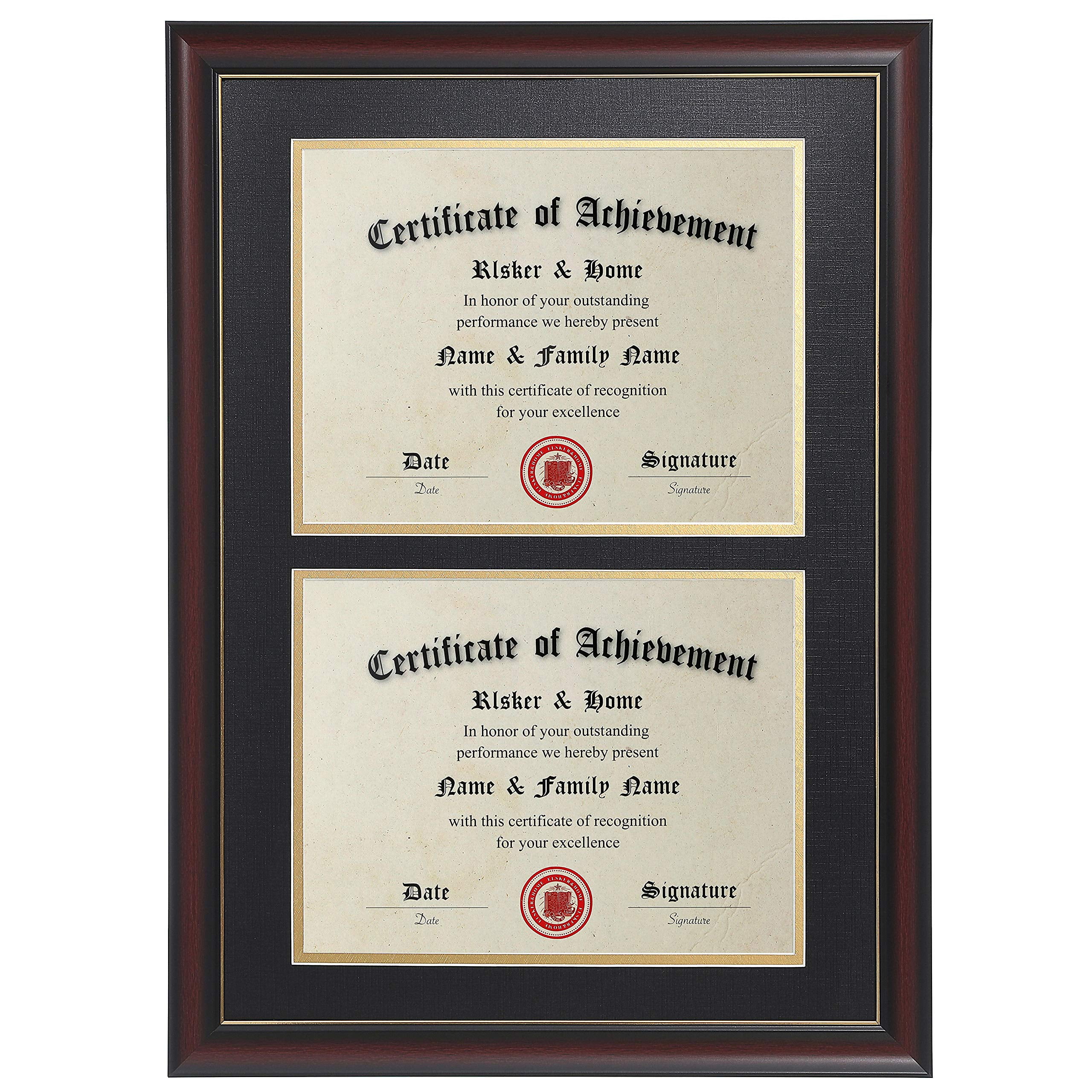 ELSKER&HOME Double Diploma Frames 14x20 for Two 8.5x11 Diplomas ...