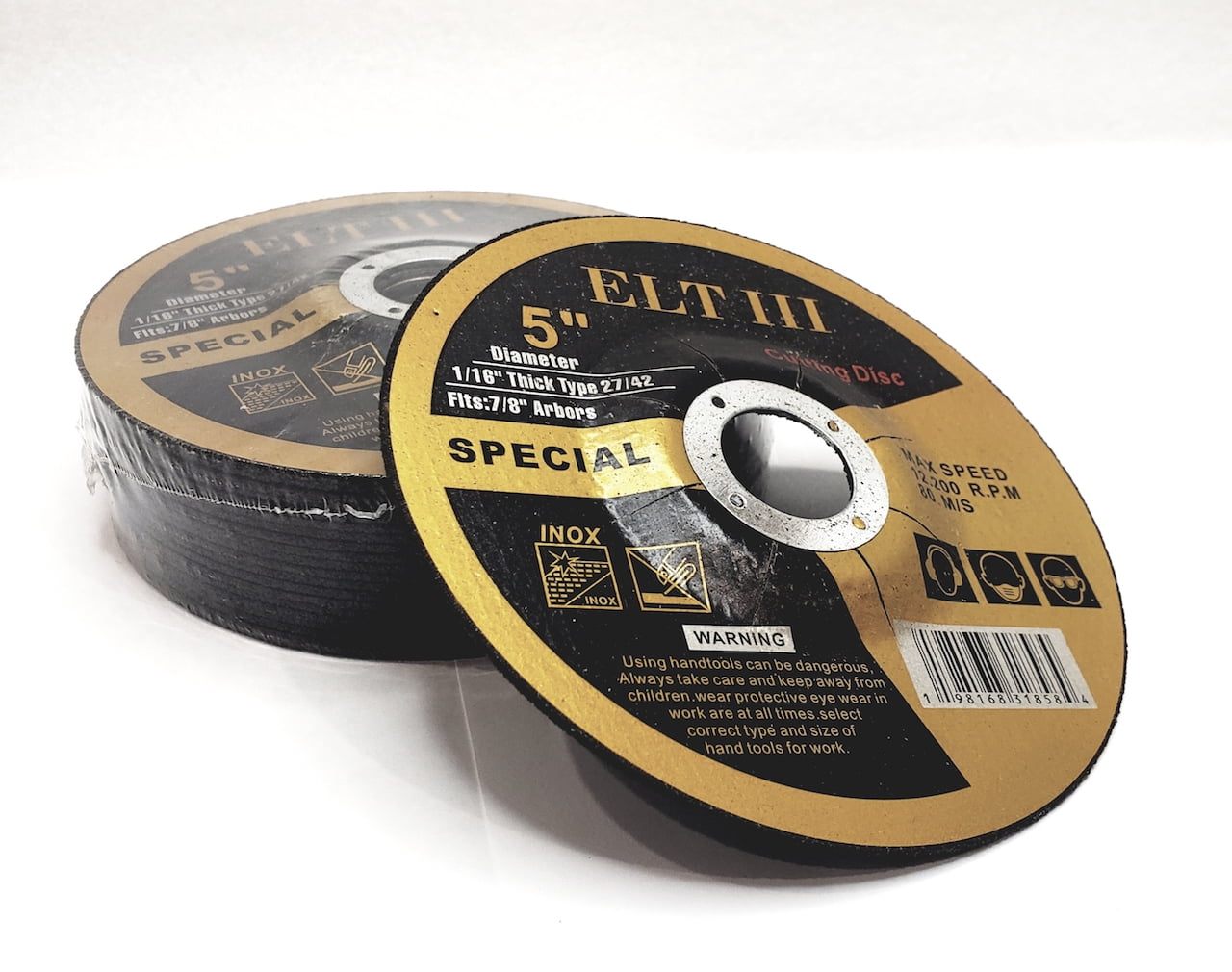 ELT III Stainless Steel Depressed Metal Cutting Disc 5" 20 Pack ...