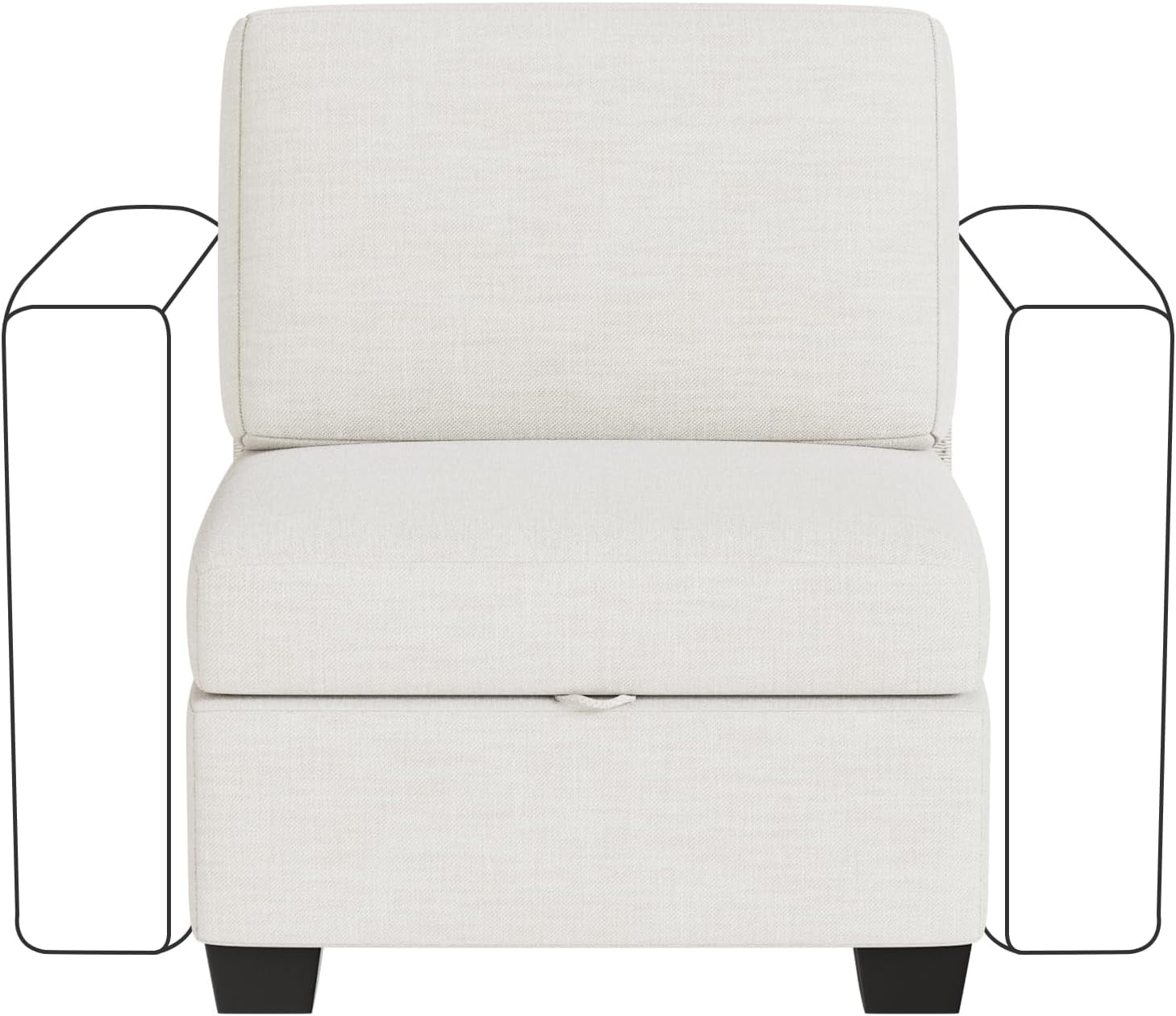 ELUCHANG Modular Sectional Sofa Couch with Storage Seat,Sofa ...