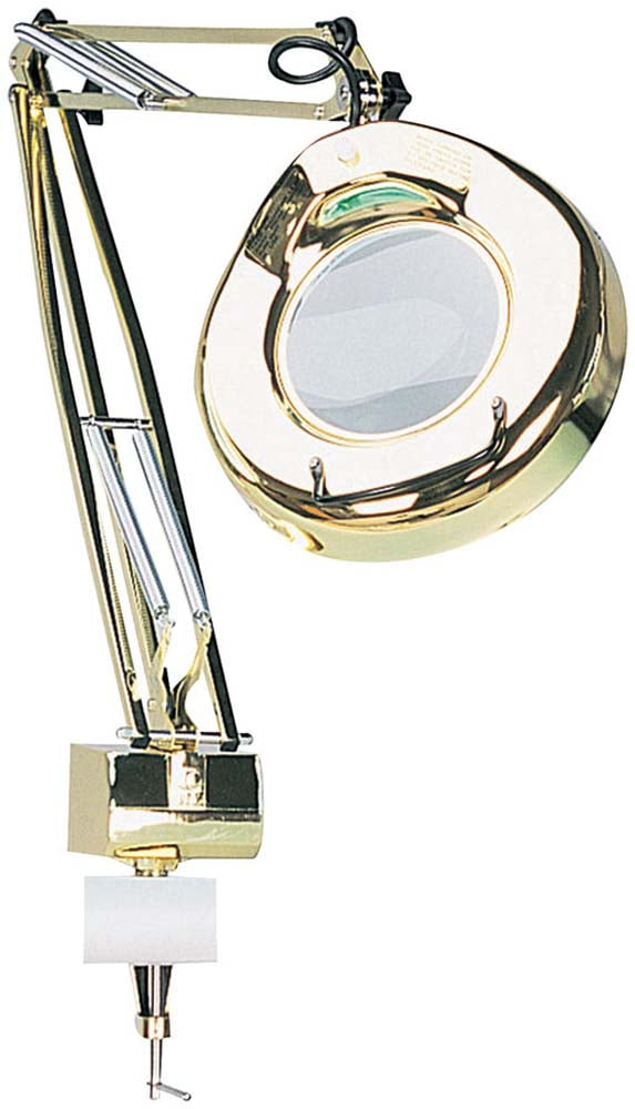ELUCIDATE Clamping Magnifier Lamp | 32" Spring-Loaded Arm | 5" Lens, 3X ...