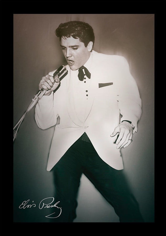 ELVIS PRESLEY CONCERT 13x19 FRAMED GELCOAT POSTER MUSIC LEGEND ICON ...