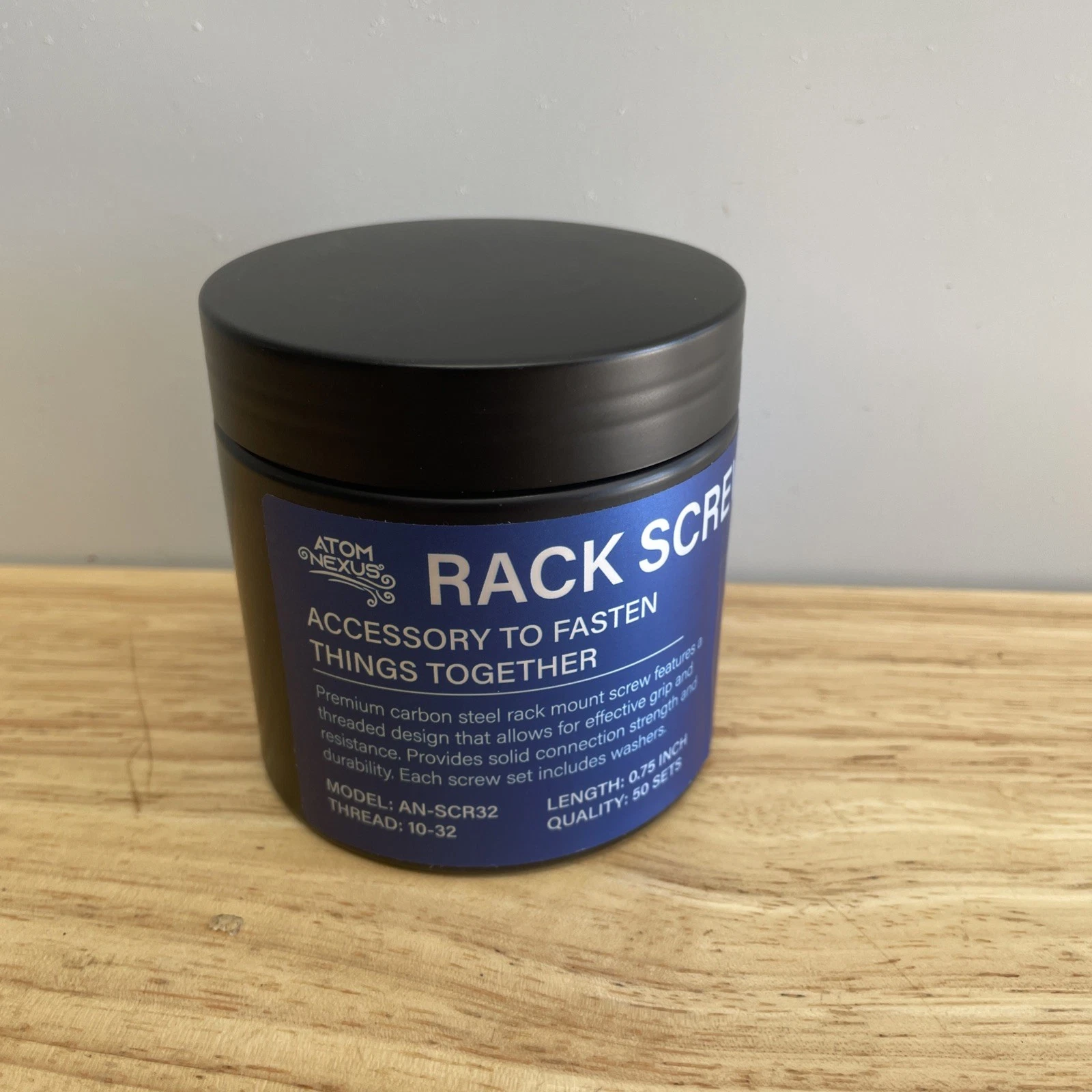 ELVY- Ac Infinity Carbon Steel 10 32 Rack Screws Nylon Washers 50X Set ...