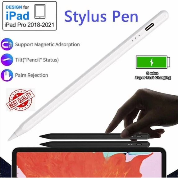 ELVY- For Apple Pencil 2Nd Generation Stylus Pen Ipad Pro Air Mini 2018 ...