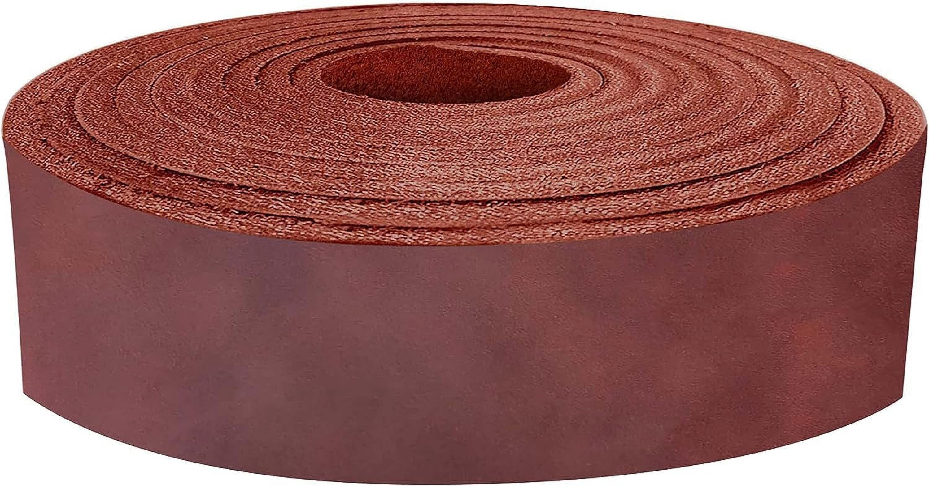 ELW 5-6 oz 2-2.4mm Cognac Straps, Belts, Strips 3.5" Wide X 40" Length ...