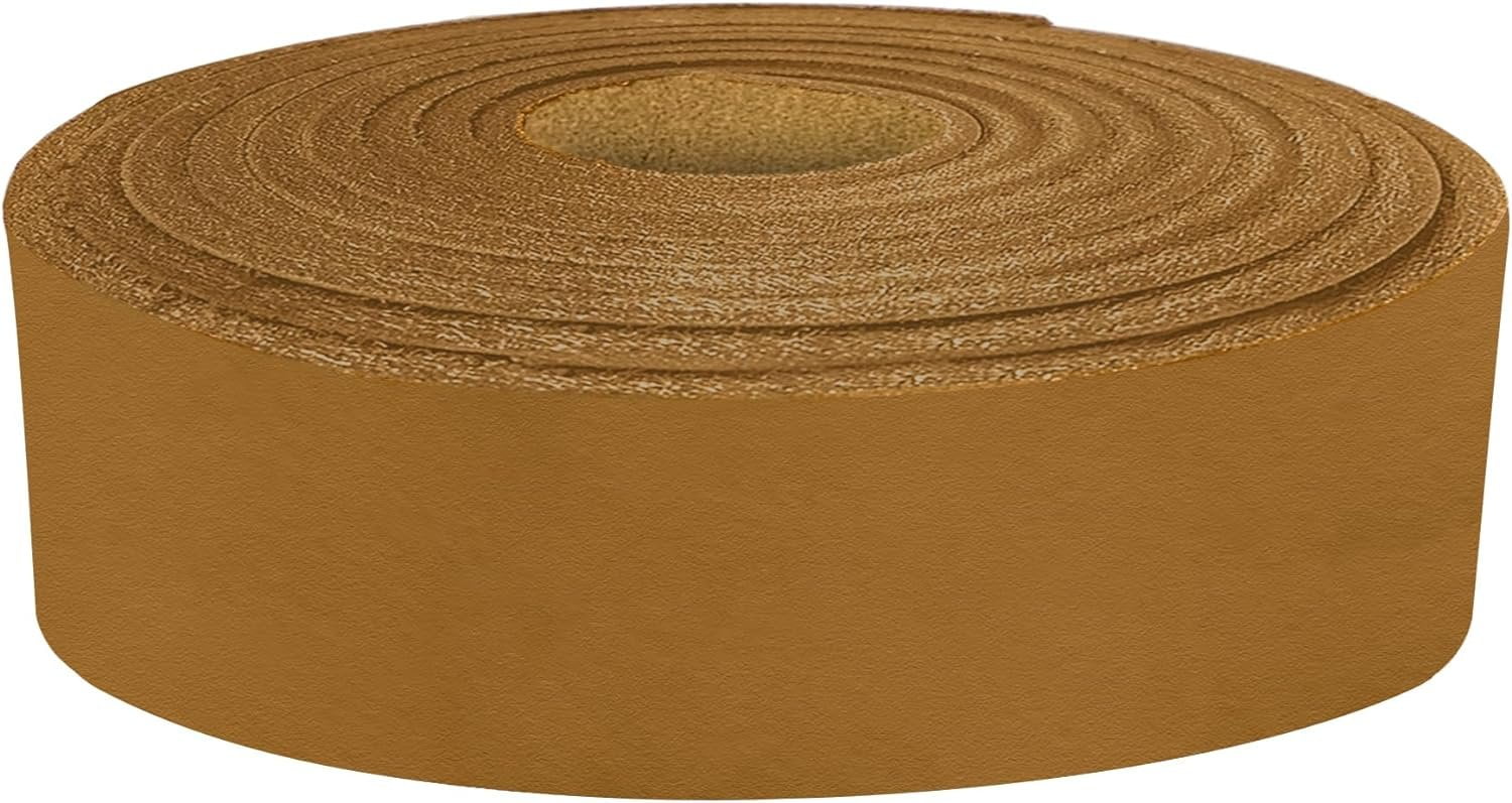 ELW 9-10 oz. 3.5-4mm Crazy Horse Full Grain Cowhide Genuine Leather Strap for Crafts Size: 1.25 ...