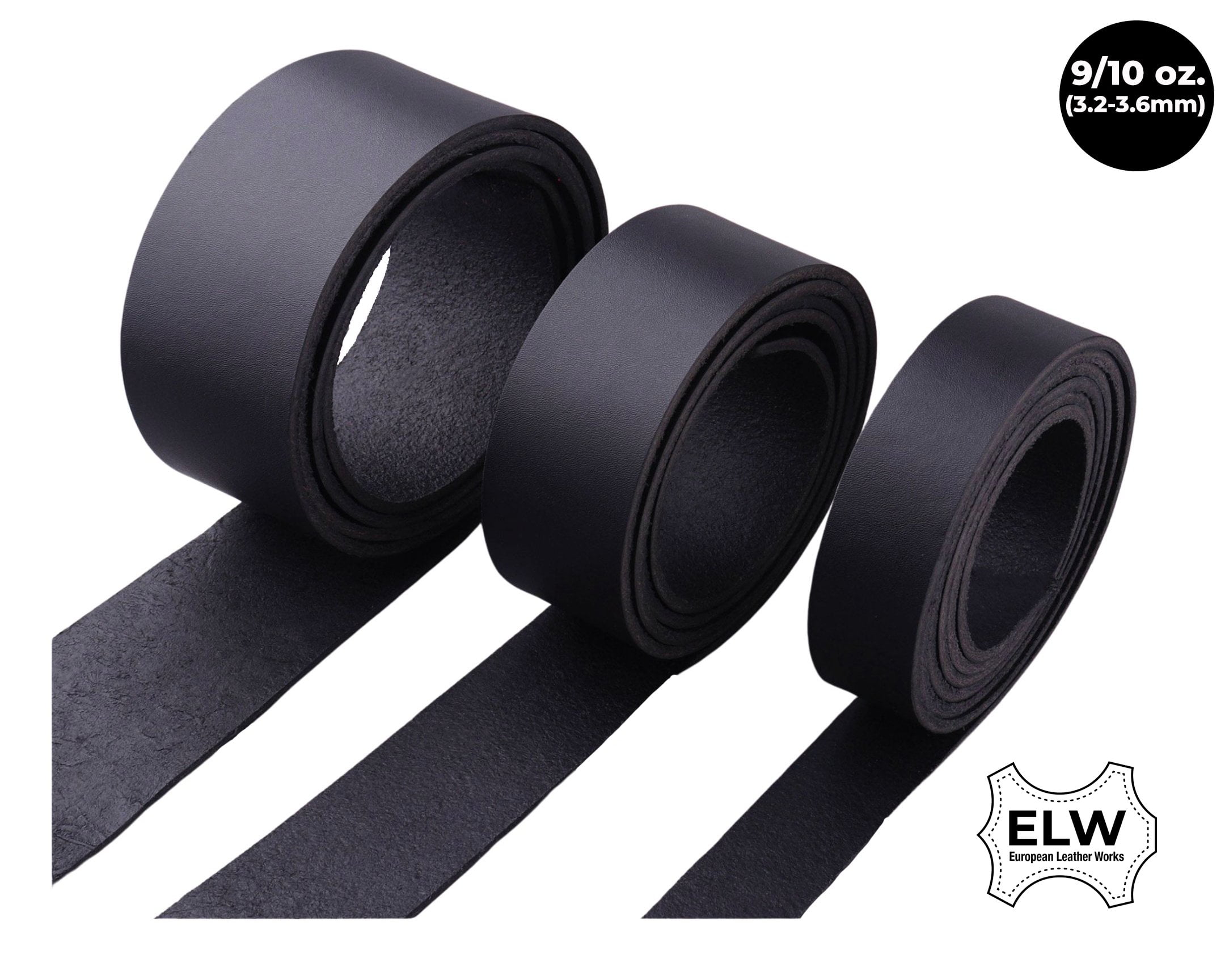 Customer reviews for ELW Black Latigo Leather 9-10oz 3.6-4mm Straps ...